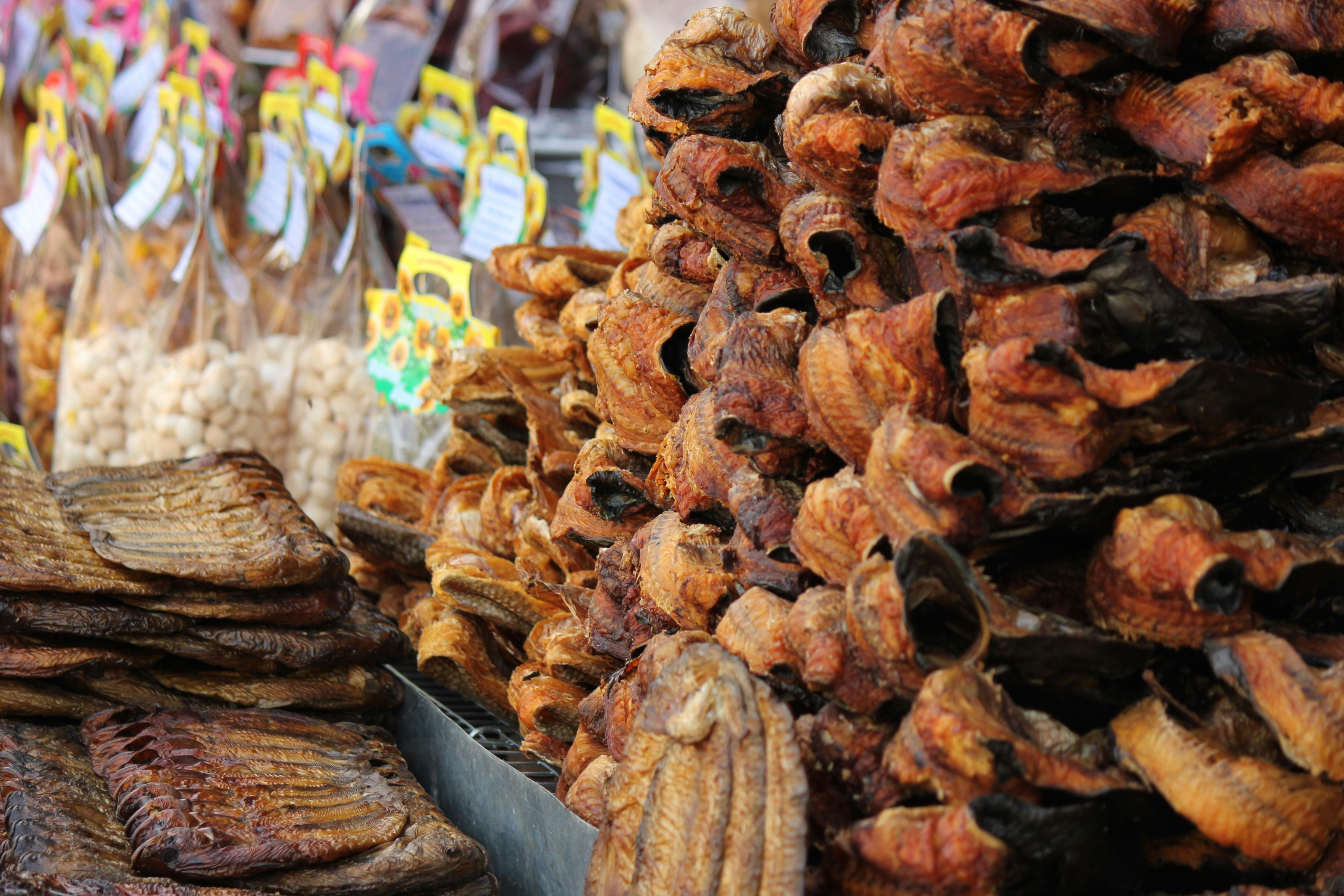 Smoked dry fish.