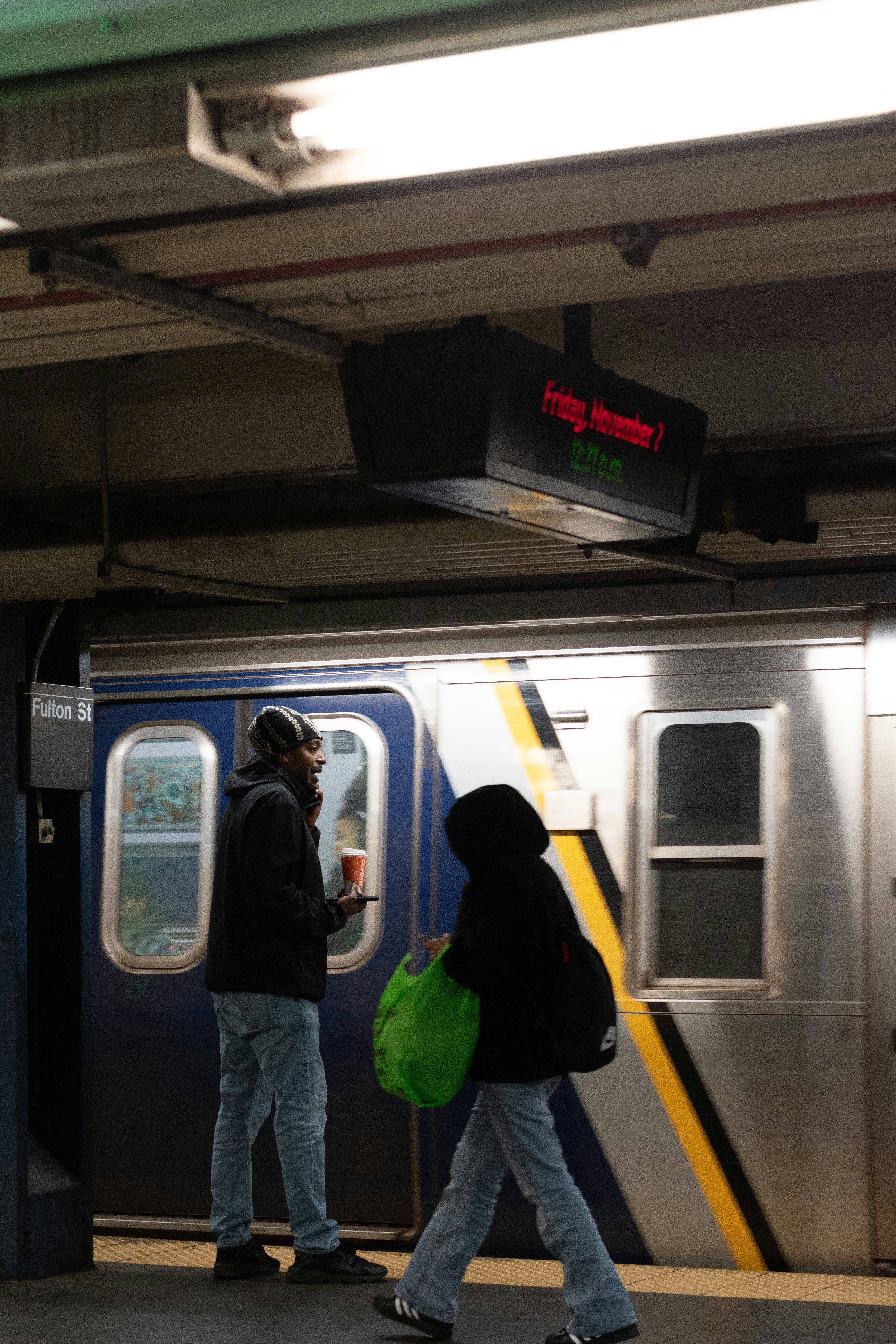People on a subway platform waiting for train photo – Free Train Image ...