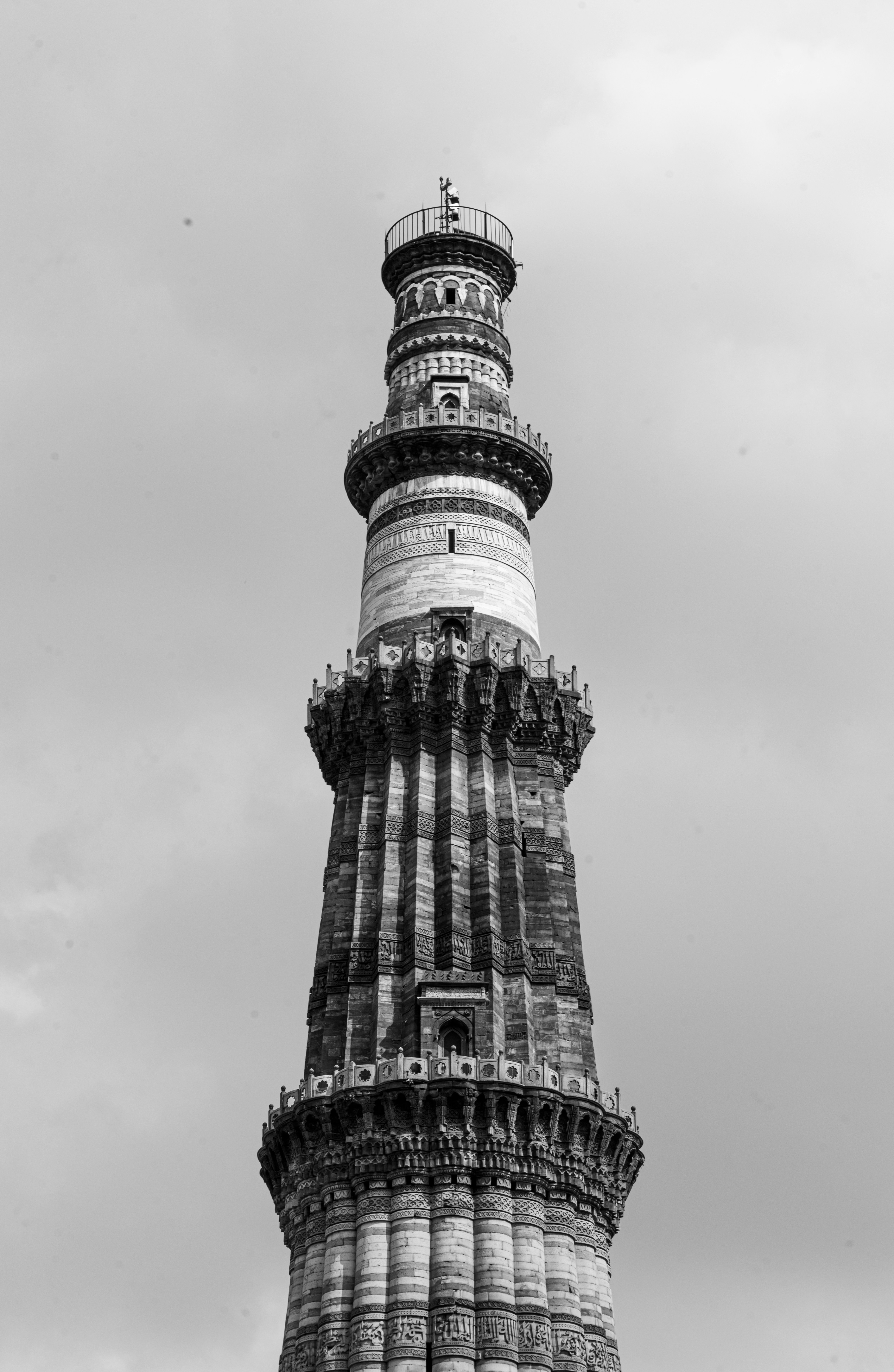 Monochrome Spire: Weathered Cylinders Rise