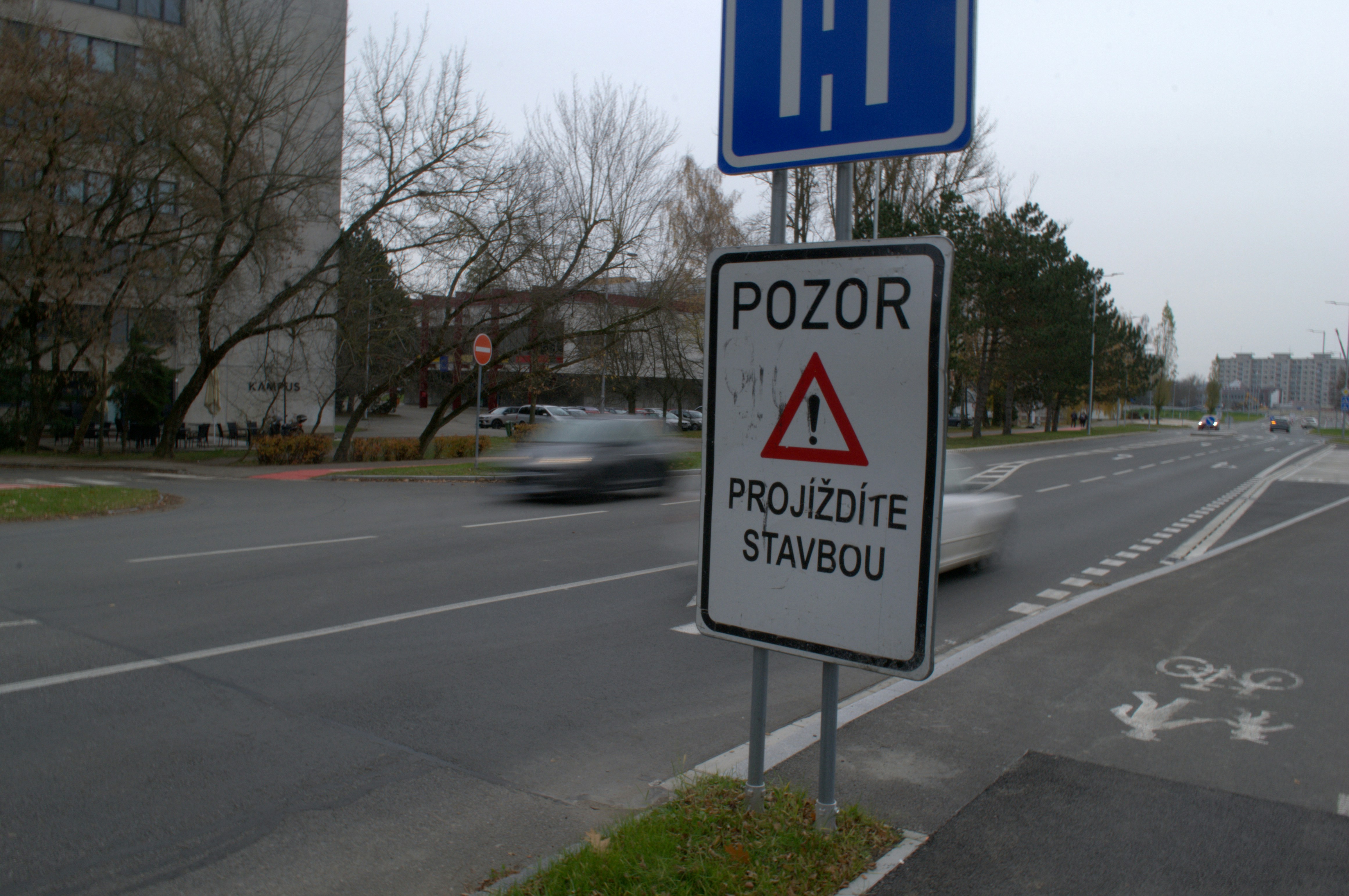Warning sign for road construction ahead photo – Free Road Image on ...