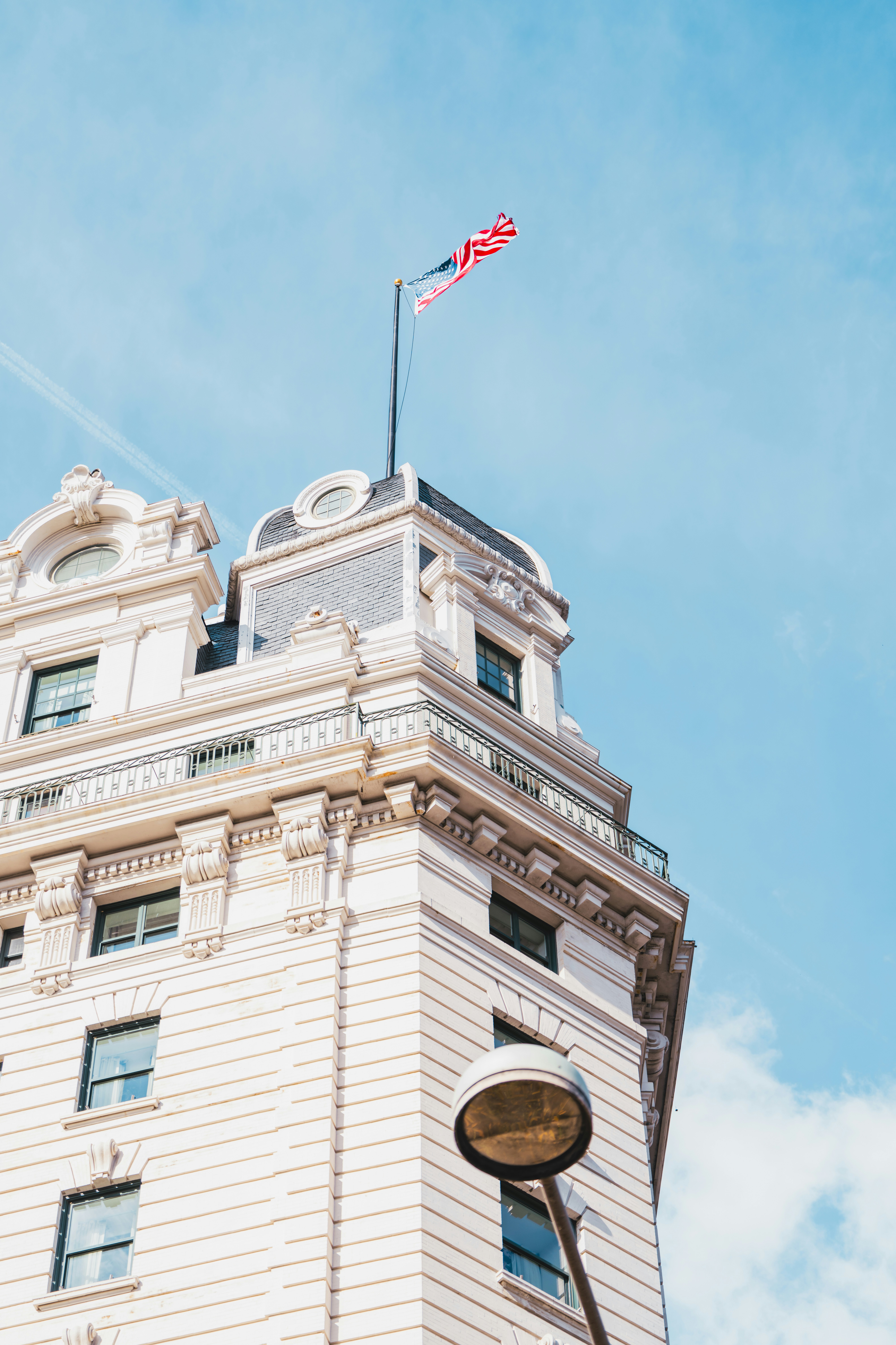 Flag at the Crown: A Beaux-Arts Corner Reaching for the Sky