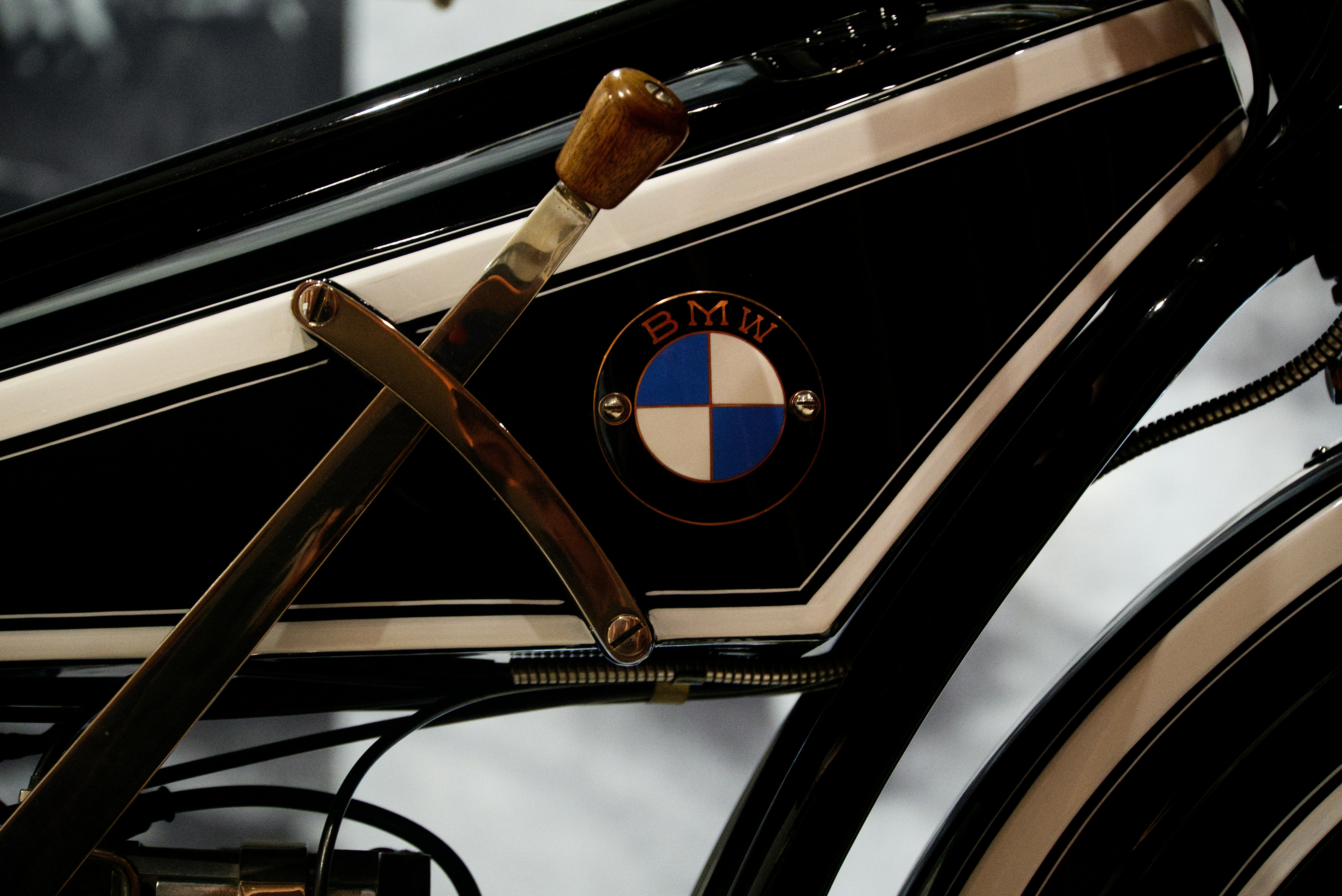 Close-up of a vintage BMW motorcycle emblem. photo – Free Bmw Image on ...