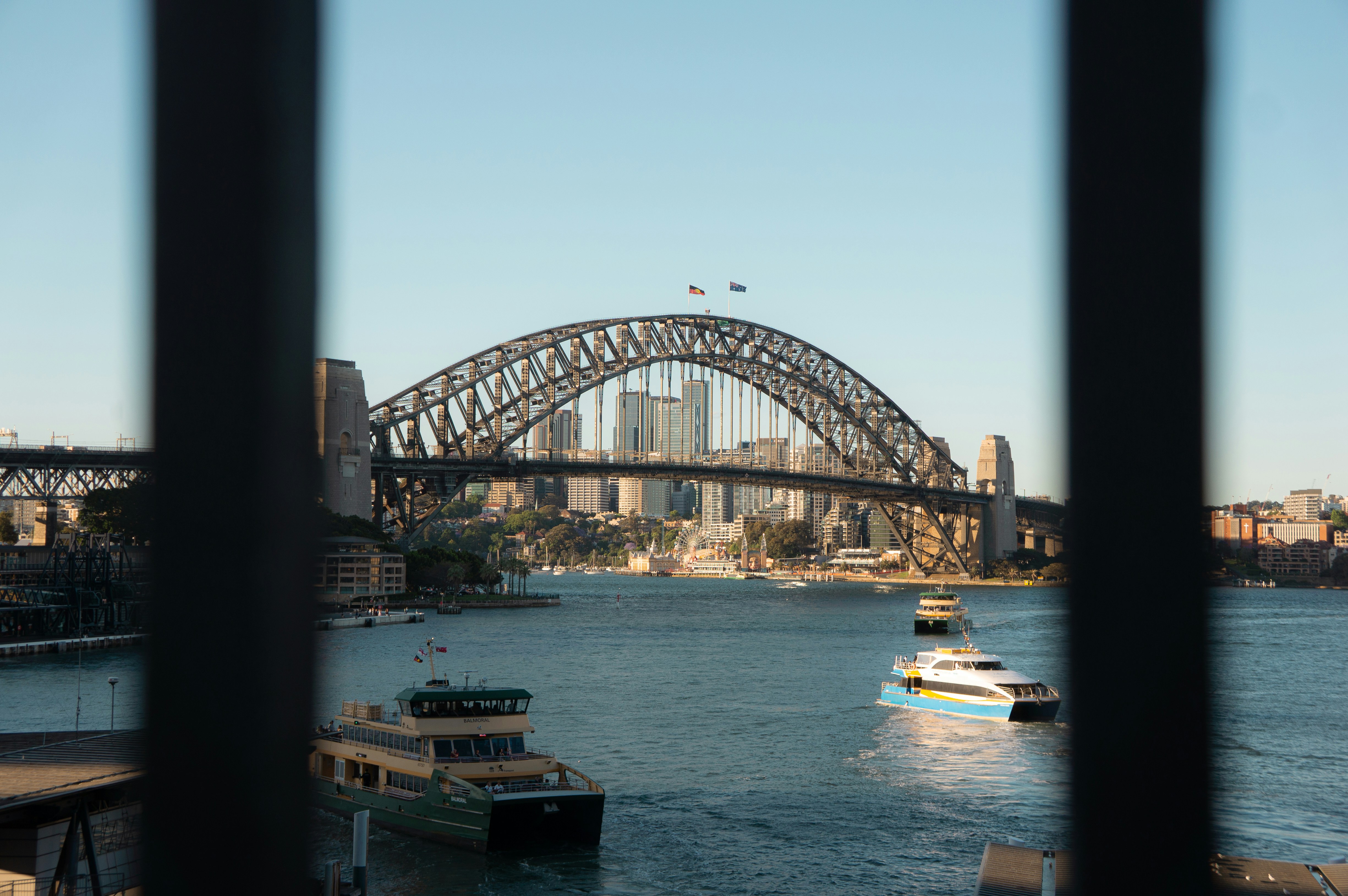 Through the Rails: Sydney Harbour Bridge in Afternoon Light