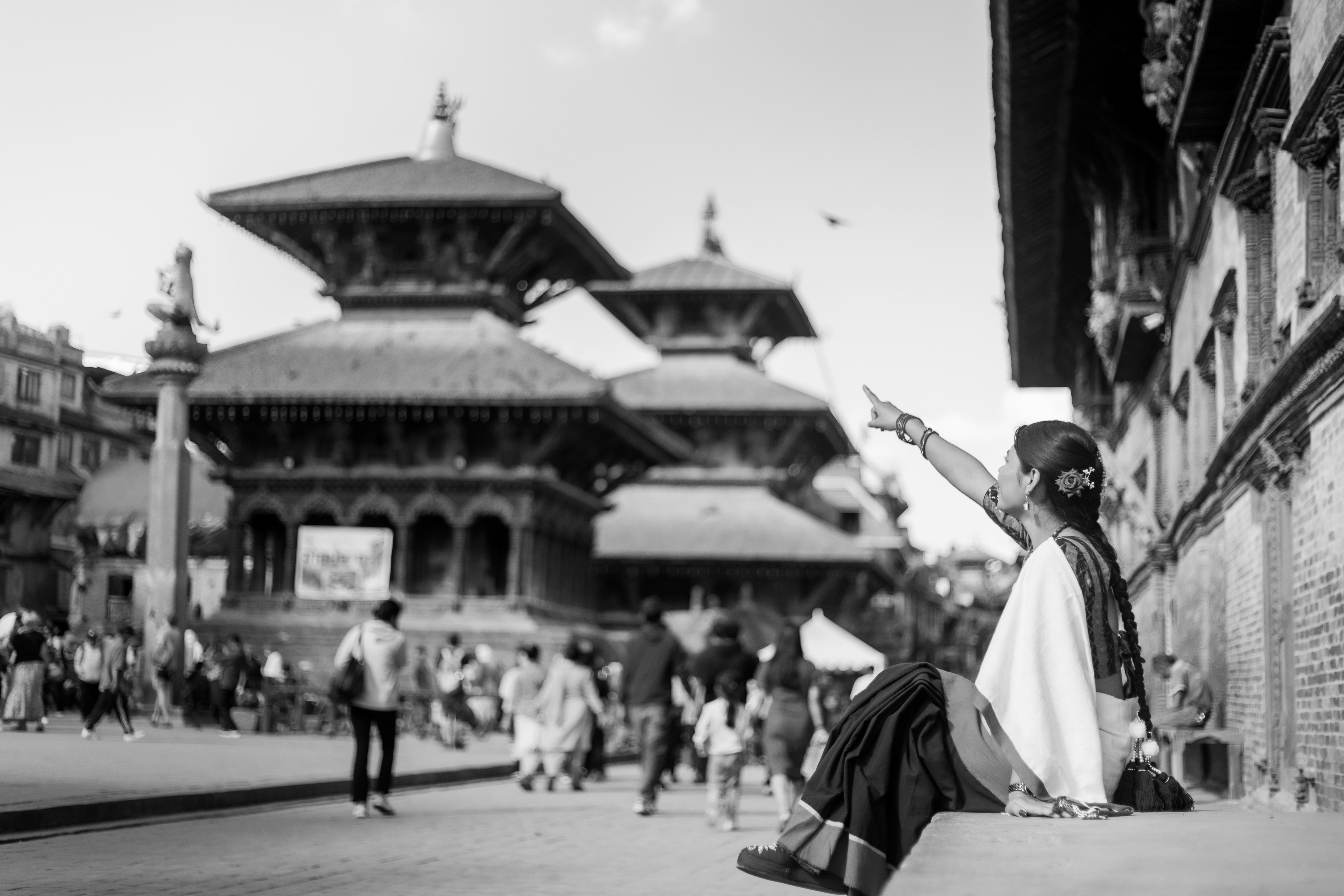Gesture of Grace at Kathmandu's Durbar Square