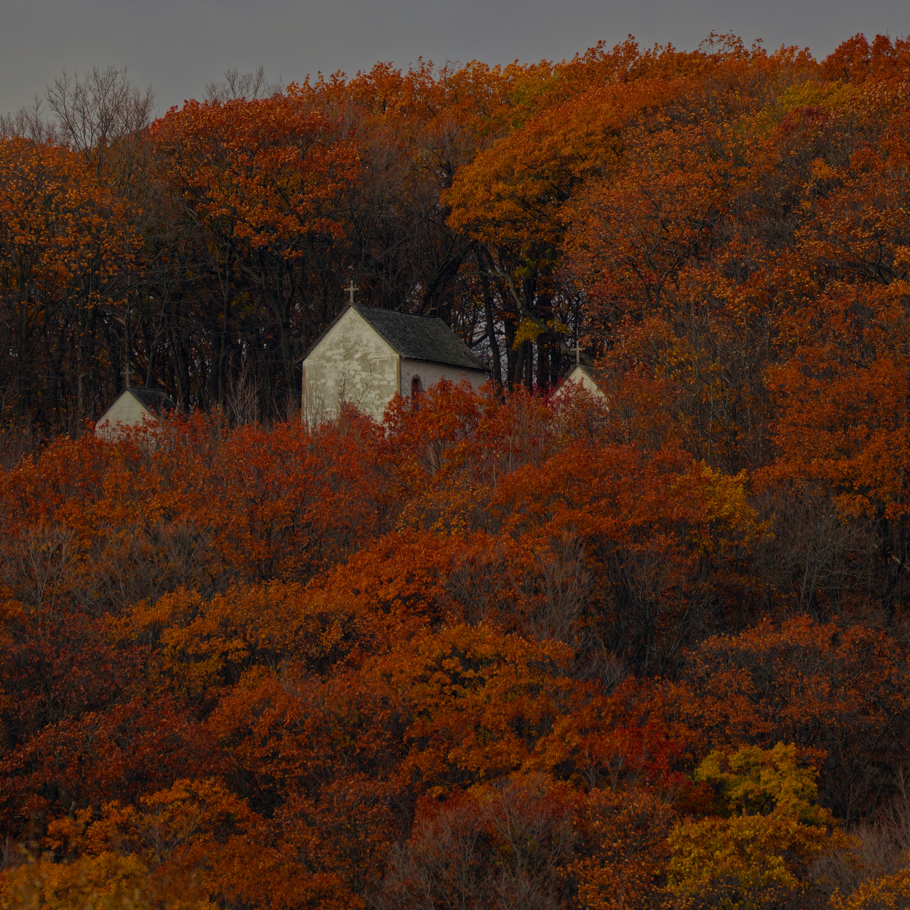 Ember Chapel: A Secluded Sanctuary Hidden in Fall's Fiery Canopy
