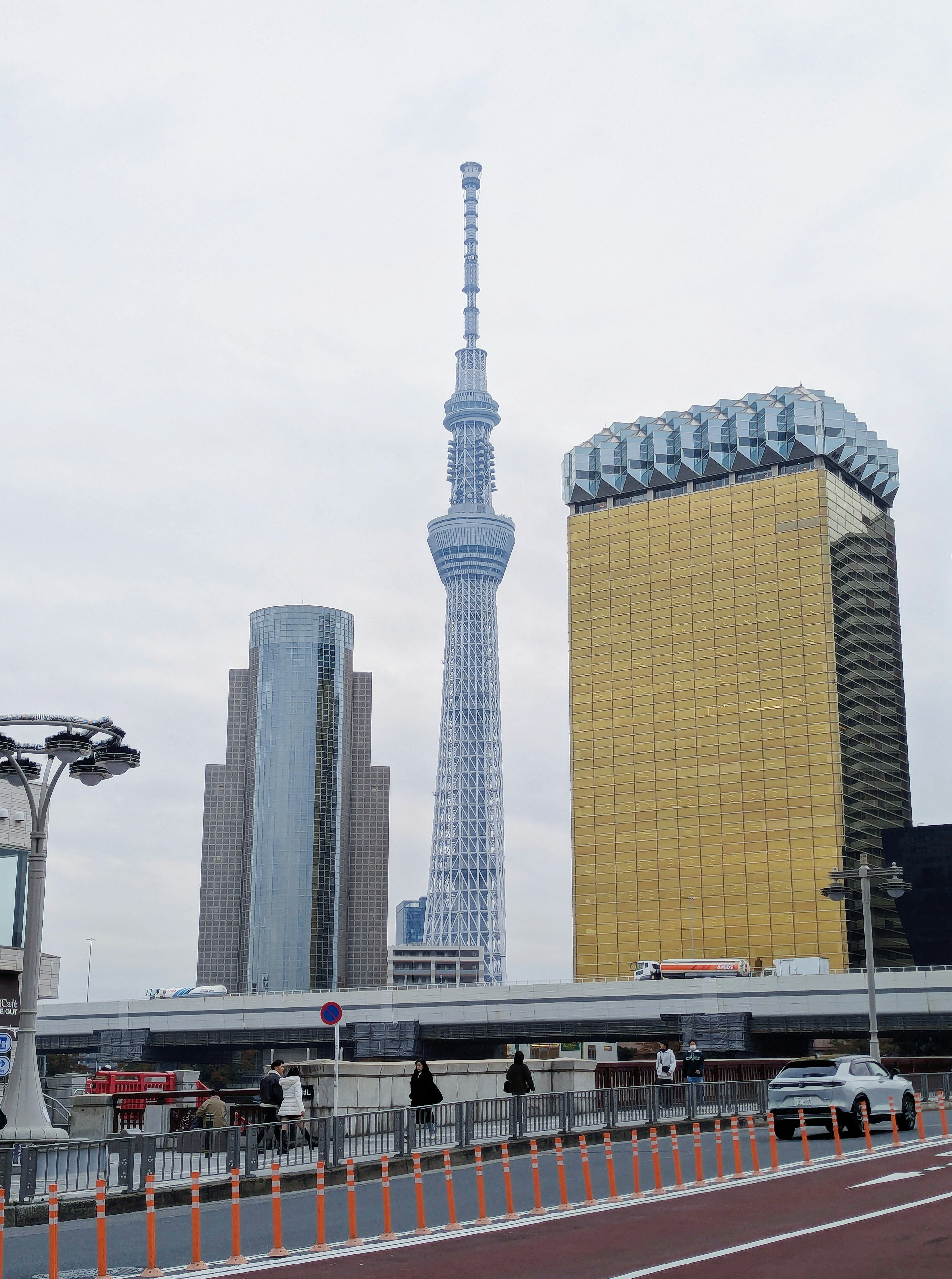 Skyline Sentinel: Tokyo Skytree Framed by Glass and Gold