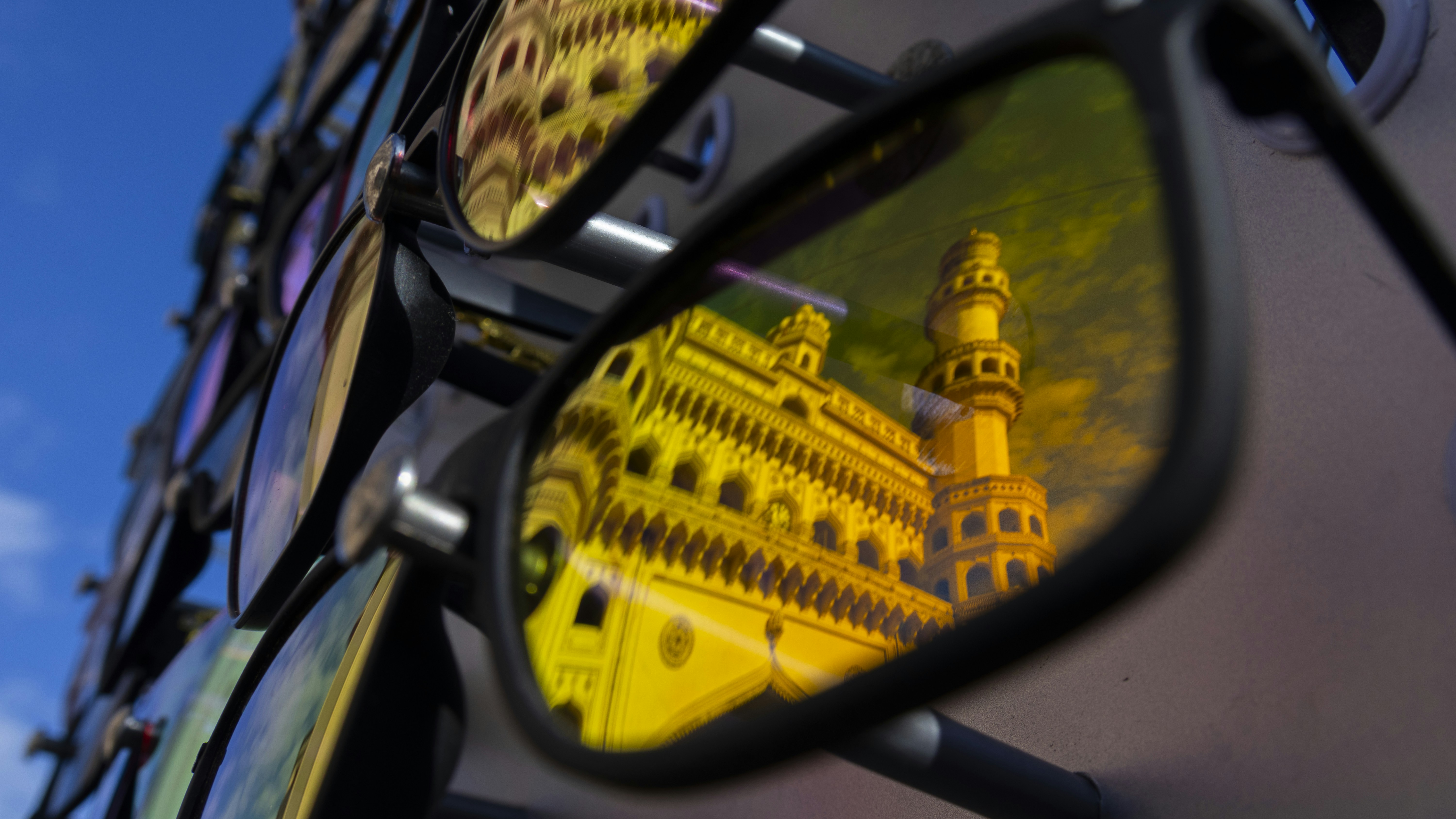 Golden Minarets Fractured in a Sunglass Mosaic