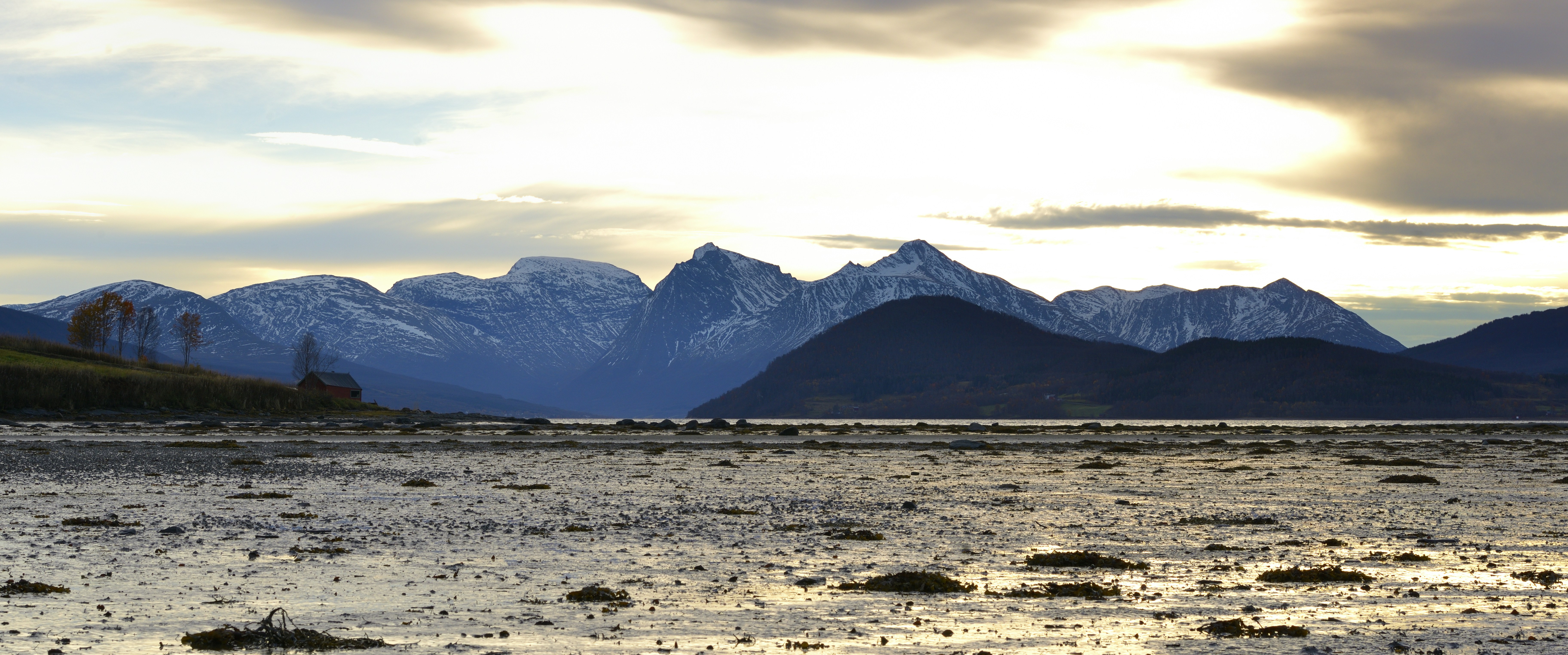 Approaching grey clouds.