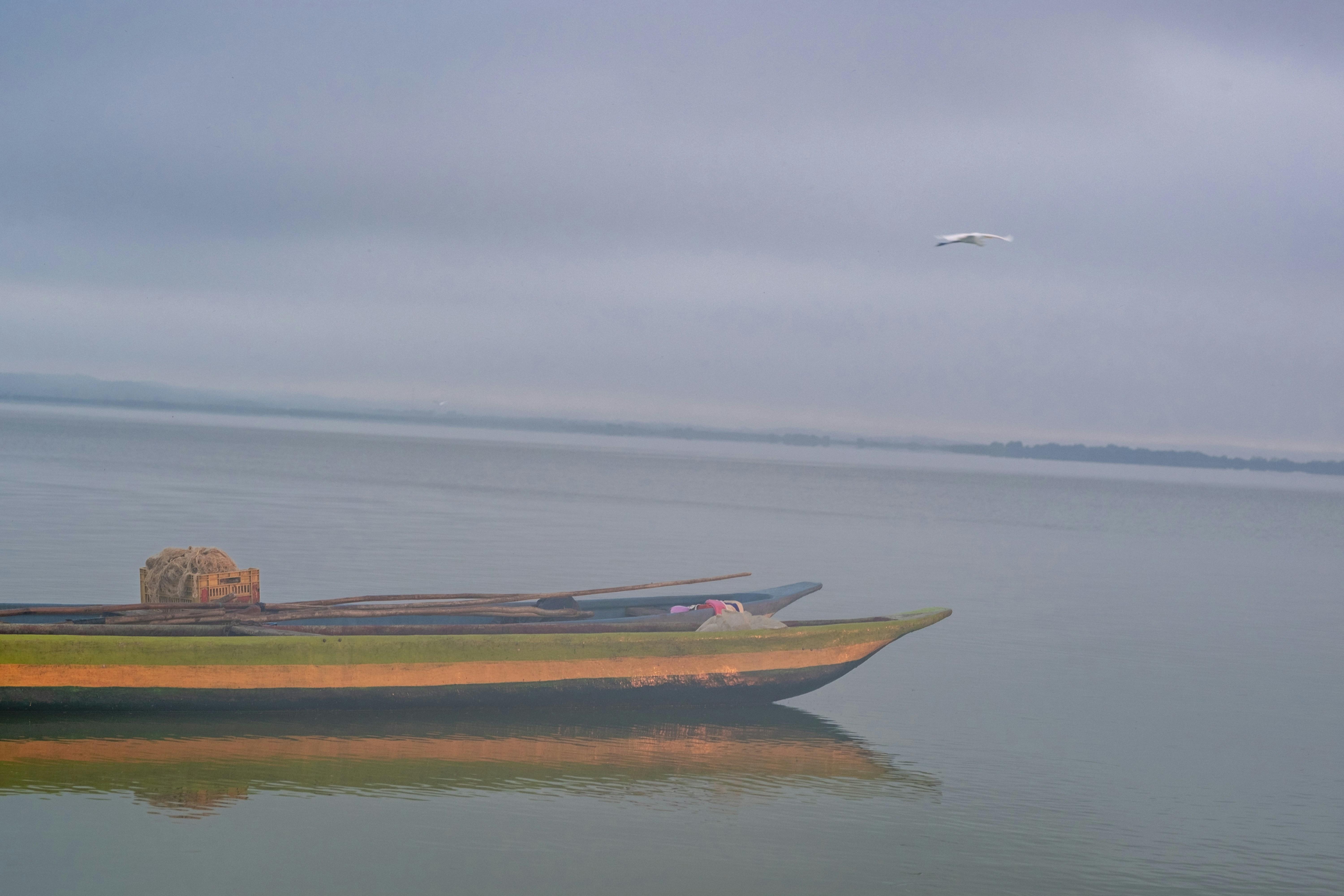 Hushed Hull on a Glassy Sea