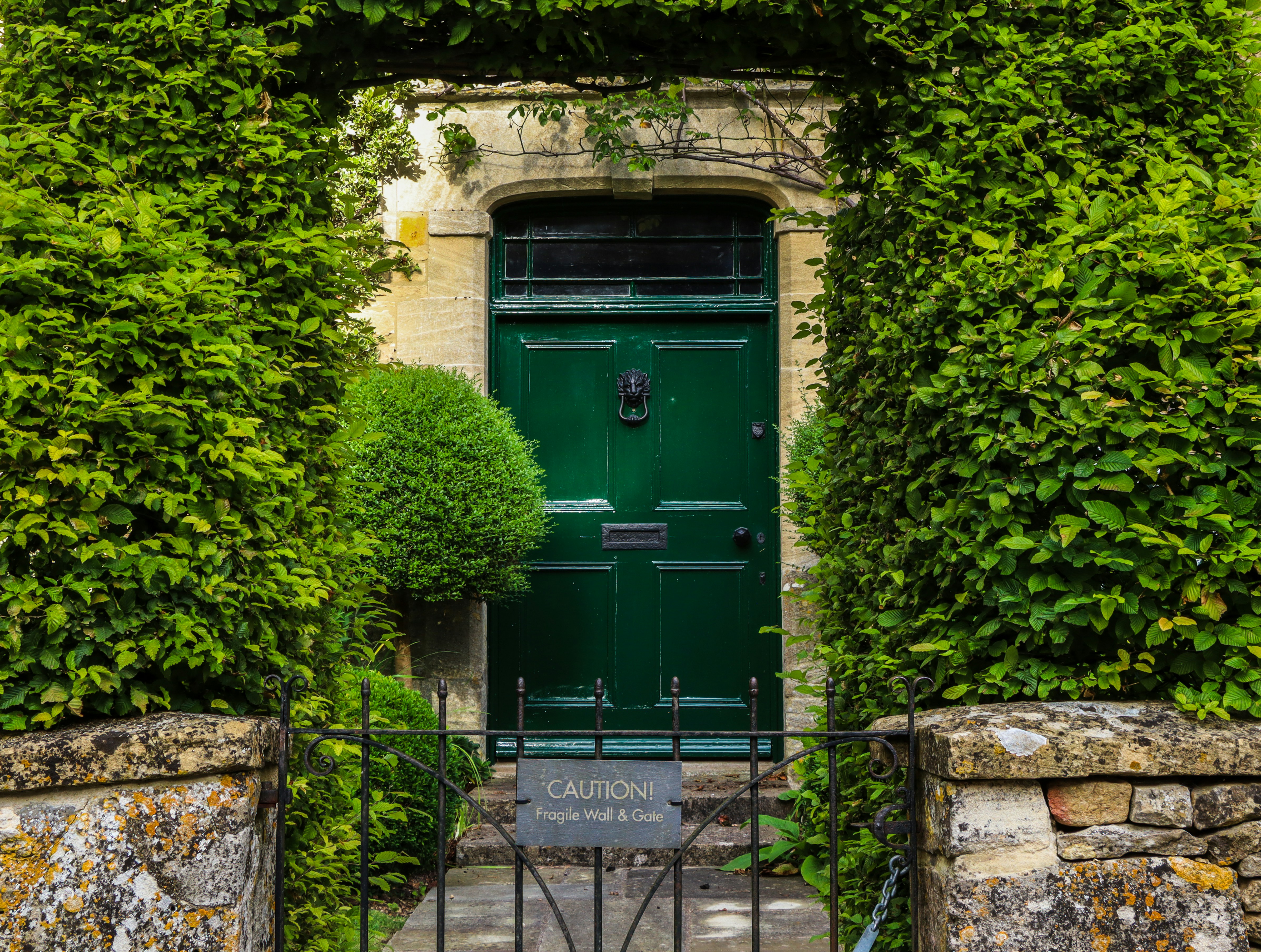 English country house entrance door