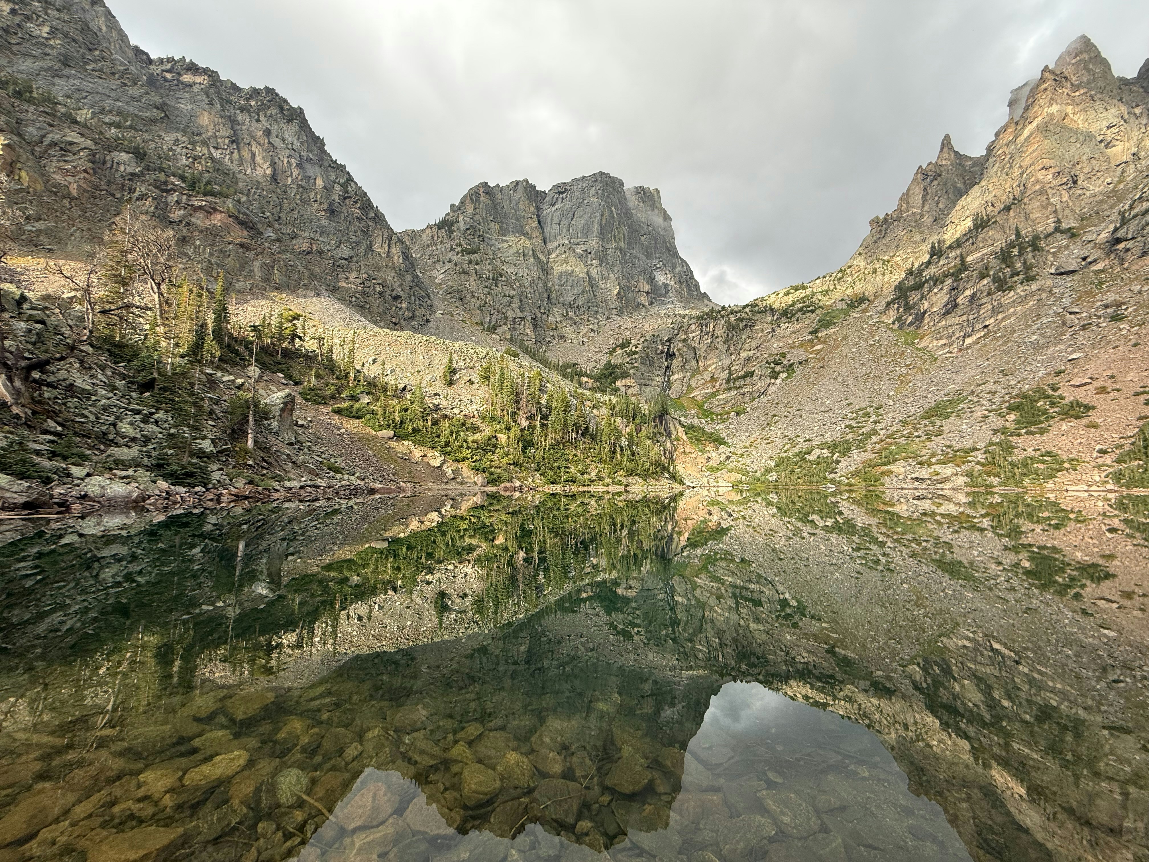 Alpine Glass: Central Peaks Casting a Silent Reflection on a Tarn