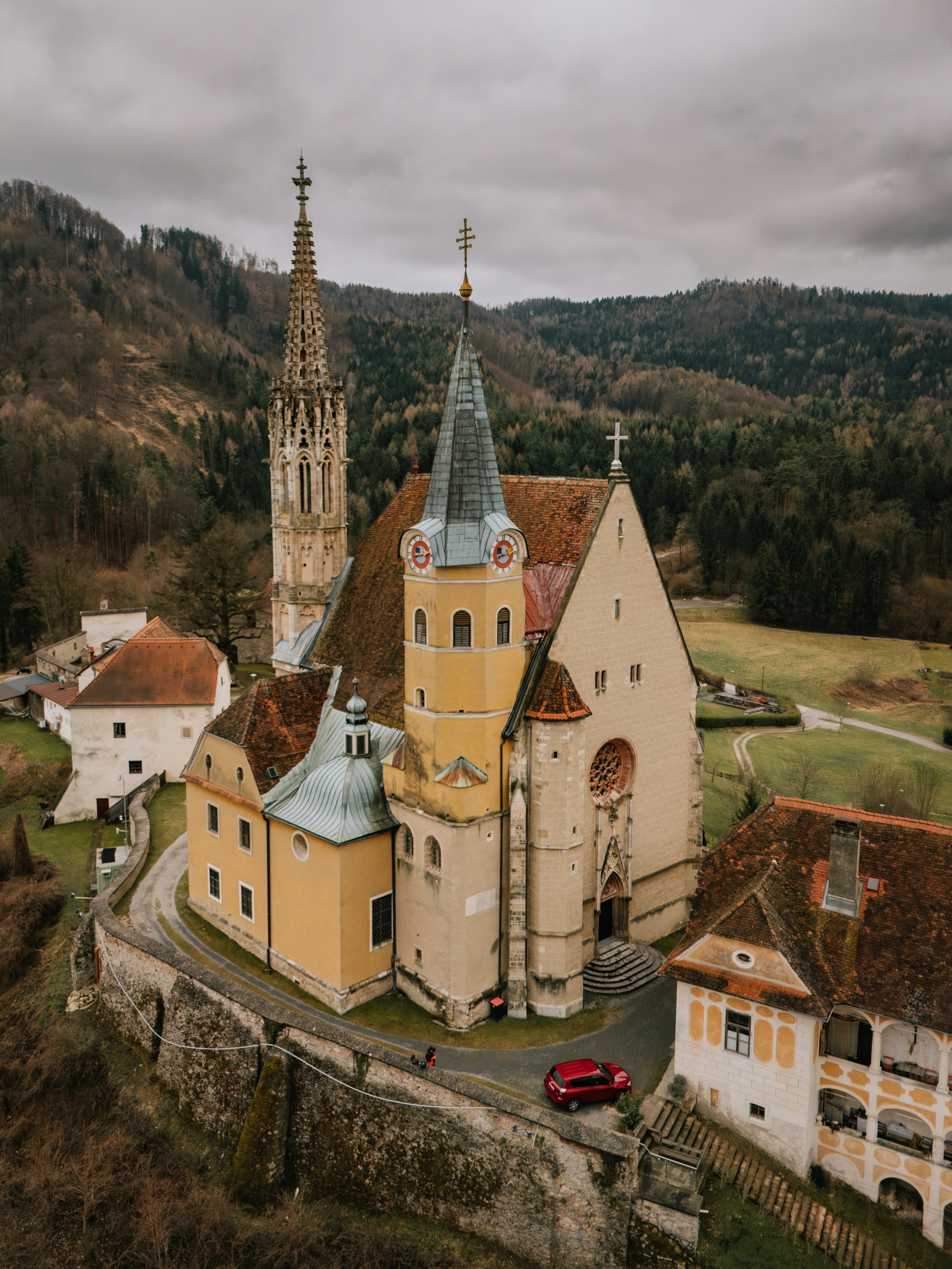 Enchanting Hilltop Church with Tower