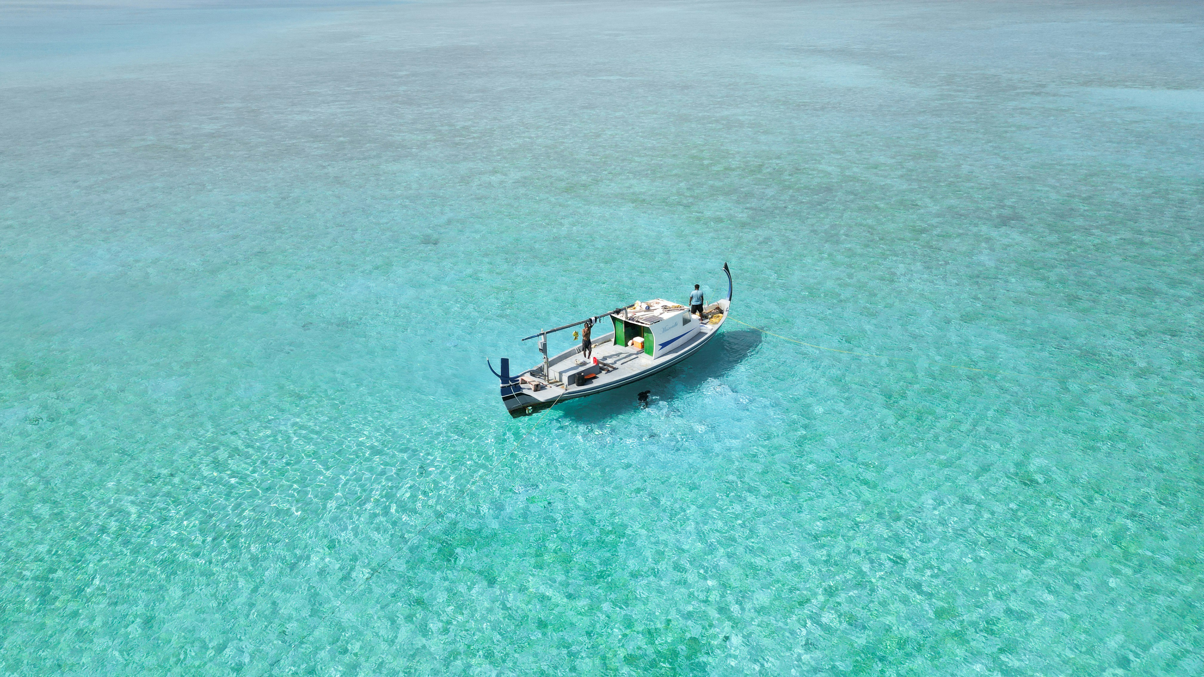 Glasswake Over Turquoise Shallows