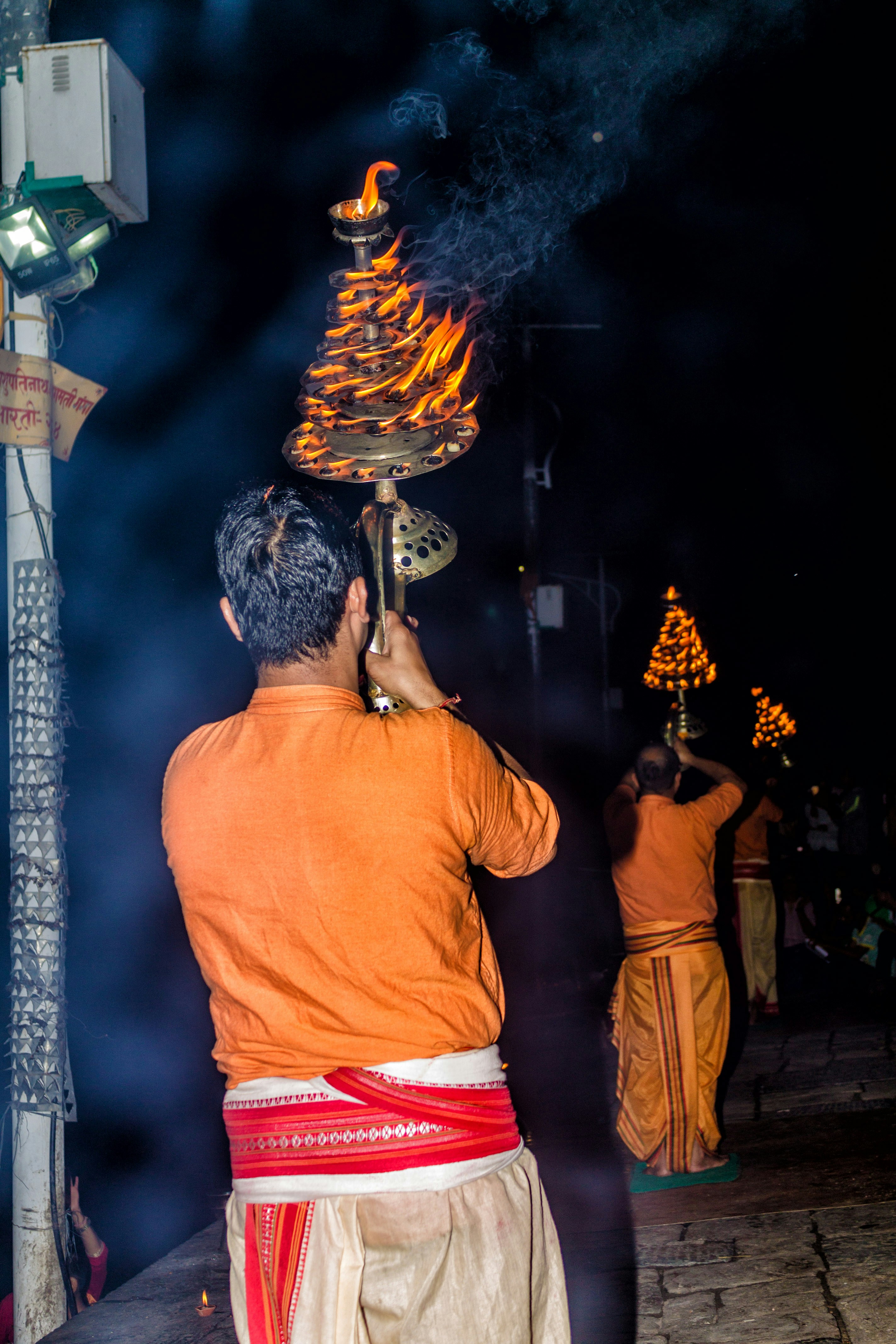 Evening Arati Performed by Pujari at Pashupatinath Temple
