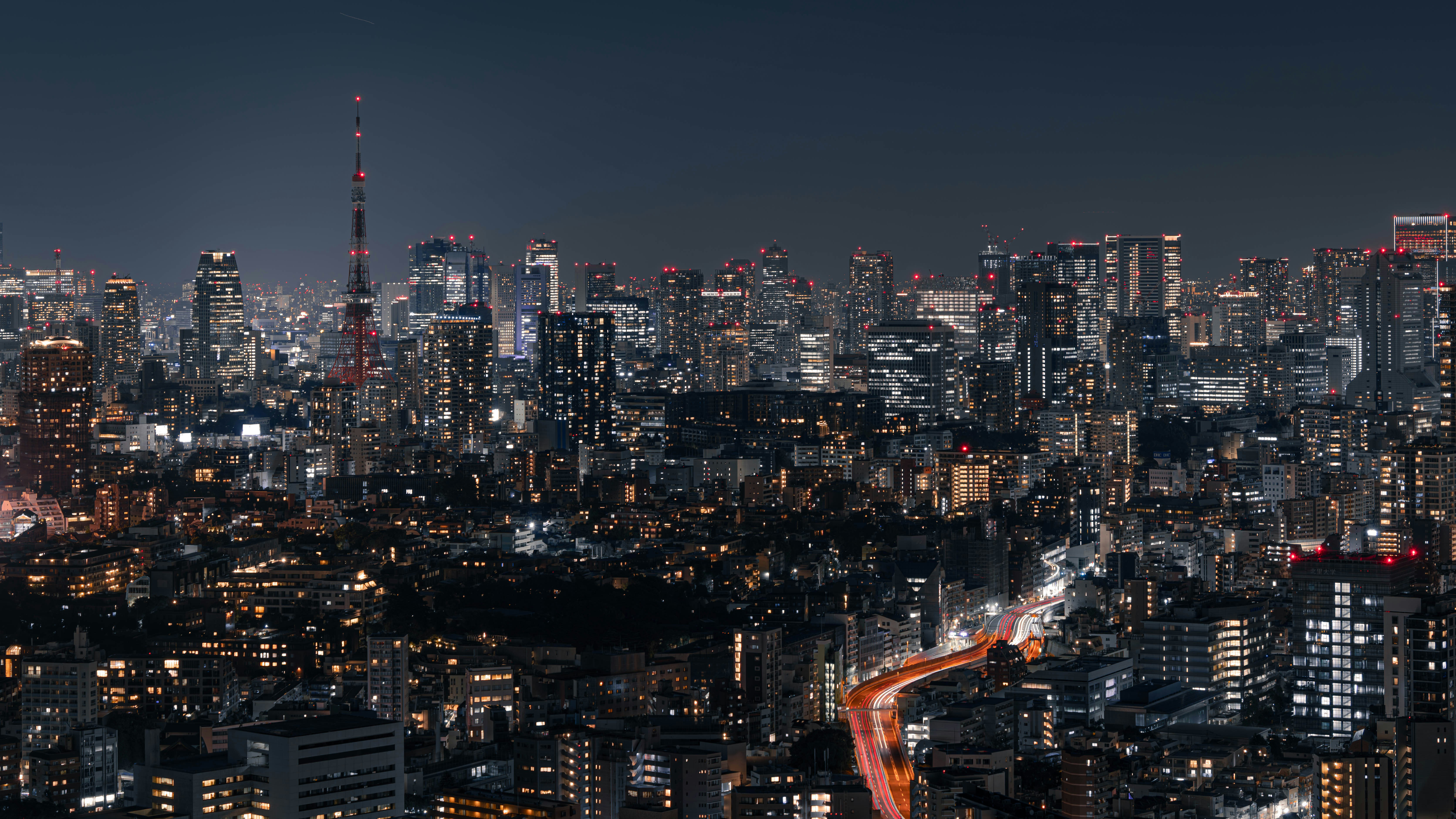 Tokyo Tower, viewed from Yebisu Garden