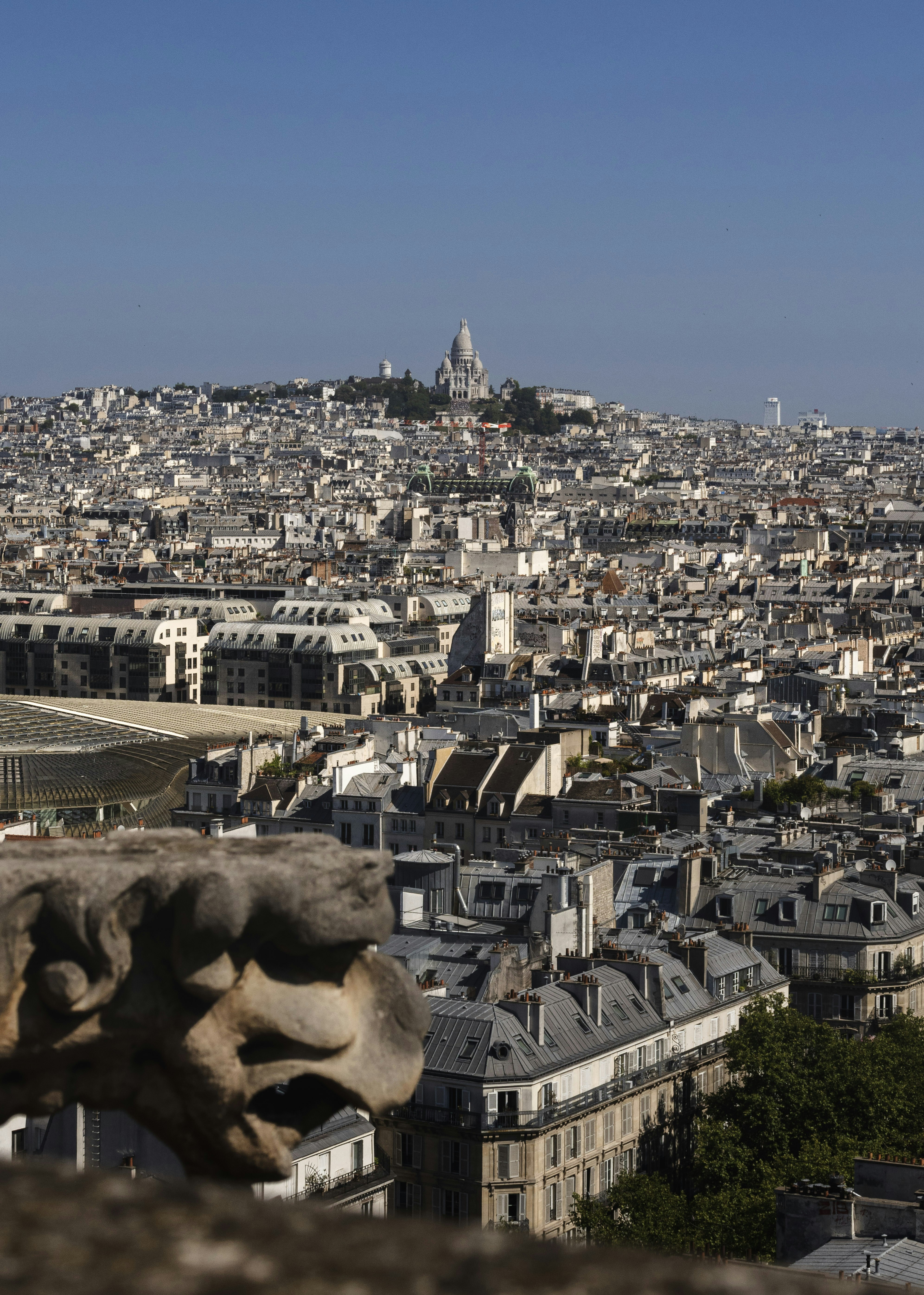 Sacre-Coeur Emerges Over a Patchwork of Paris Rooftops