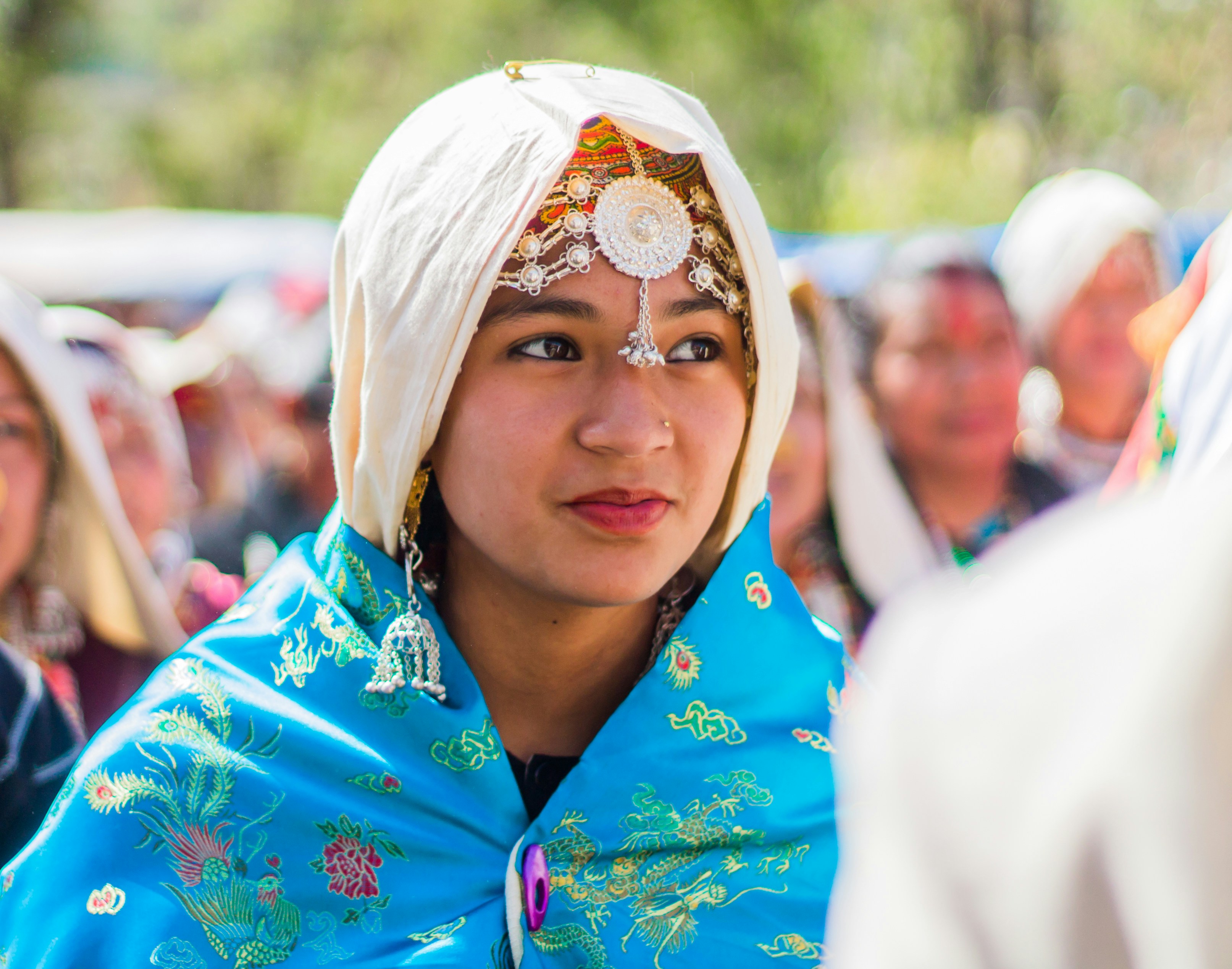 Nepali Girl in Traditional Attire at Darchula Mela