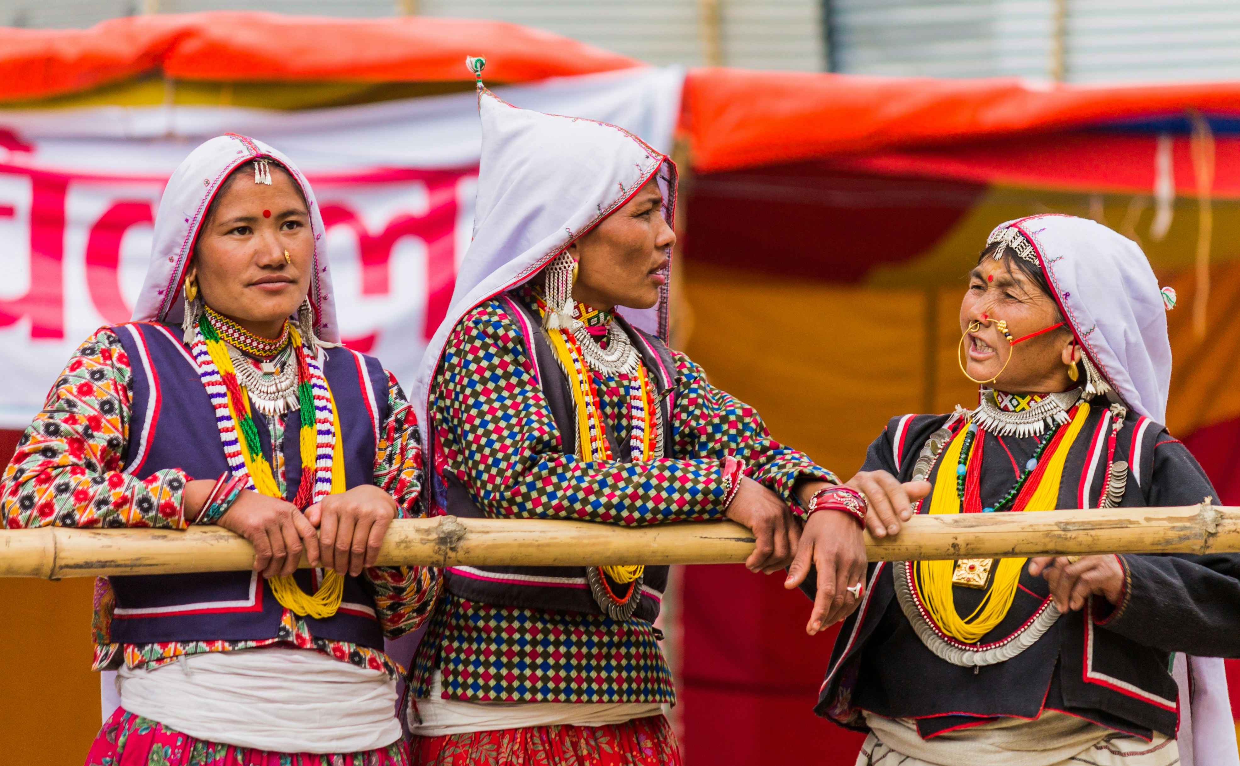 Nepali Womens in Traditional Attire at Darchula Mela