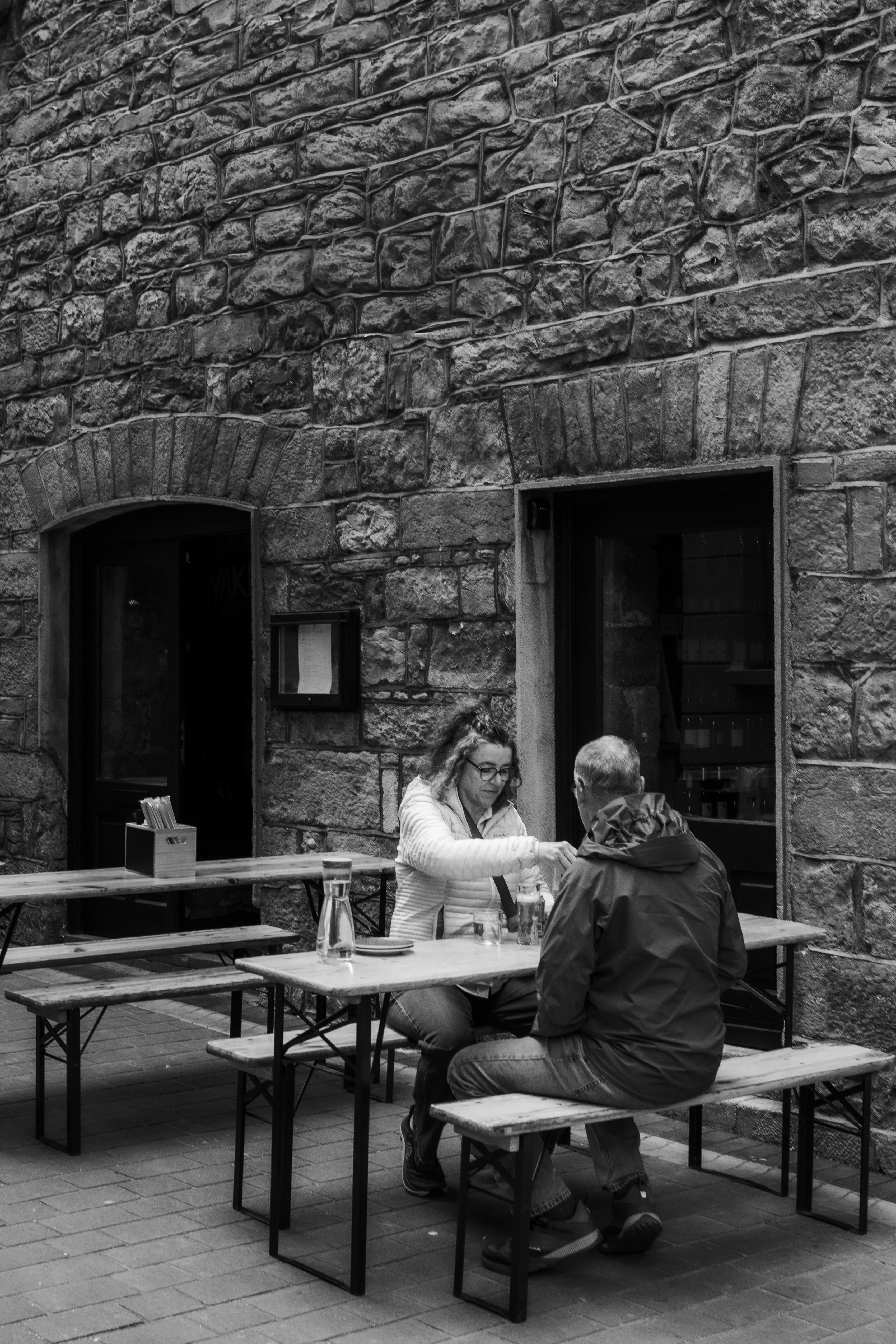 Conversations in Stone: Quiet Lunch by the Archway