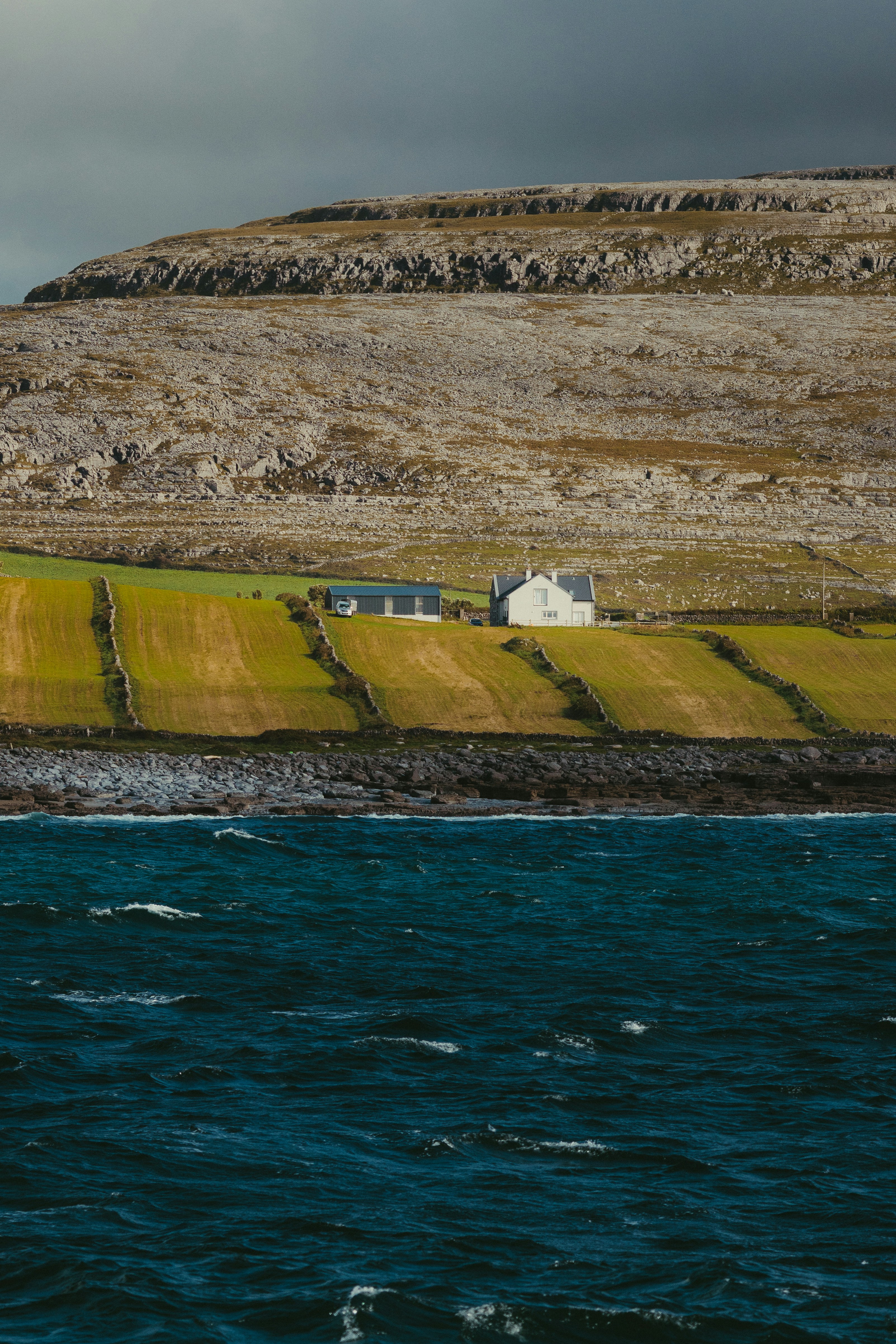 Terraced Pastures Meet a Windward Sea: A Lone Farmstead
