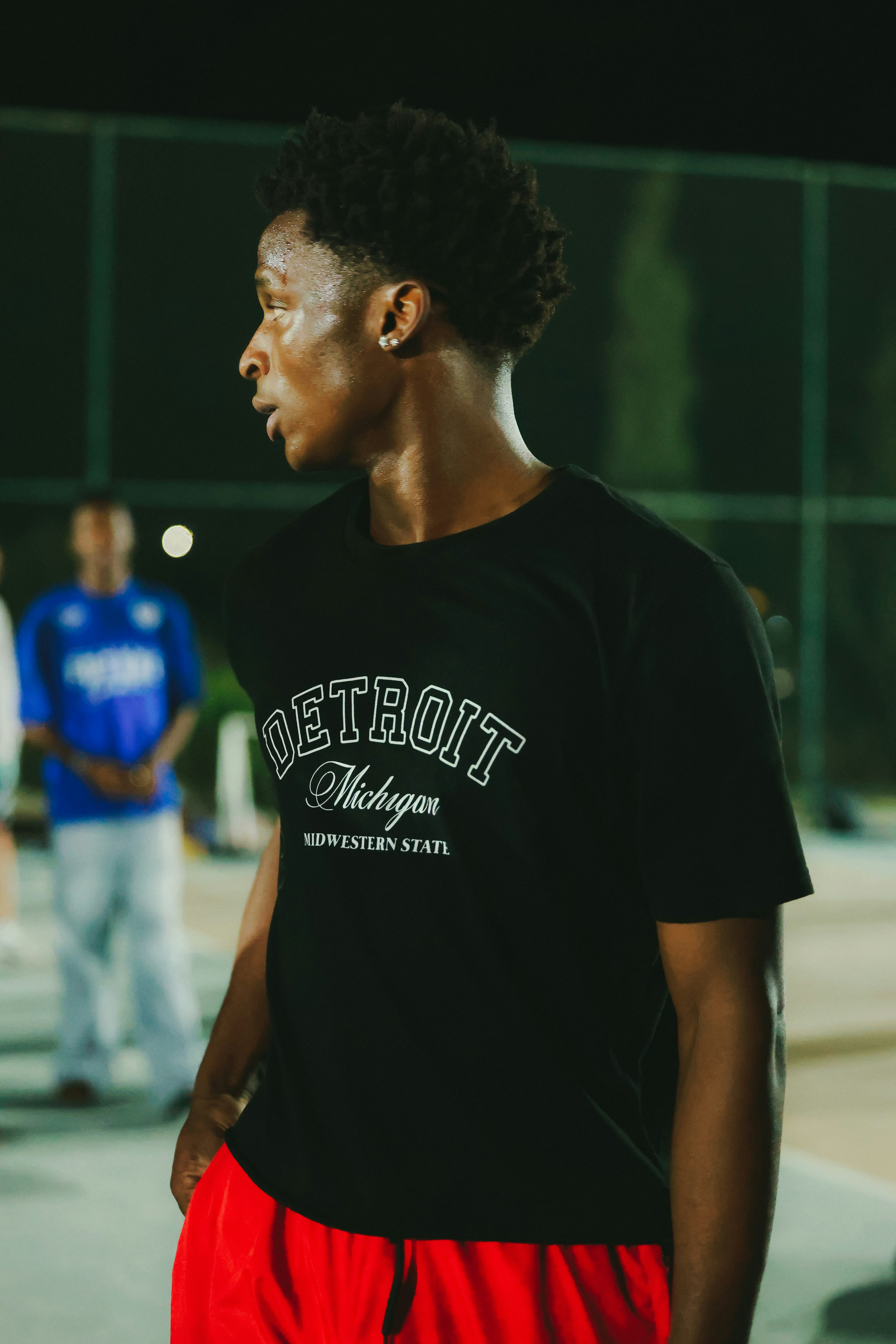 Midnight Guard: Detroit Script on a Quiet Outdoor Court