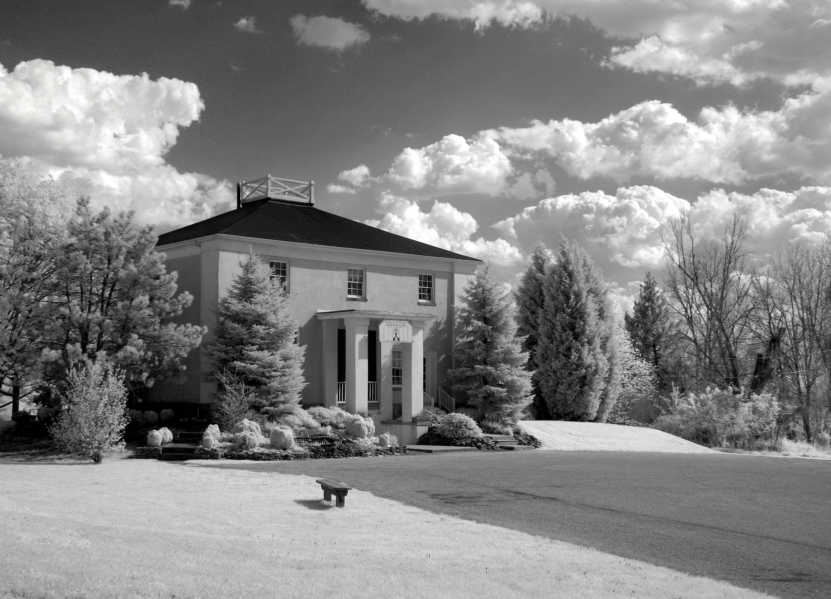 "Friends of the Patapsco Institute" --- The Patapsco Female Institute Historic Park in Ellicott City, Maryland, USA, shot in infrared.