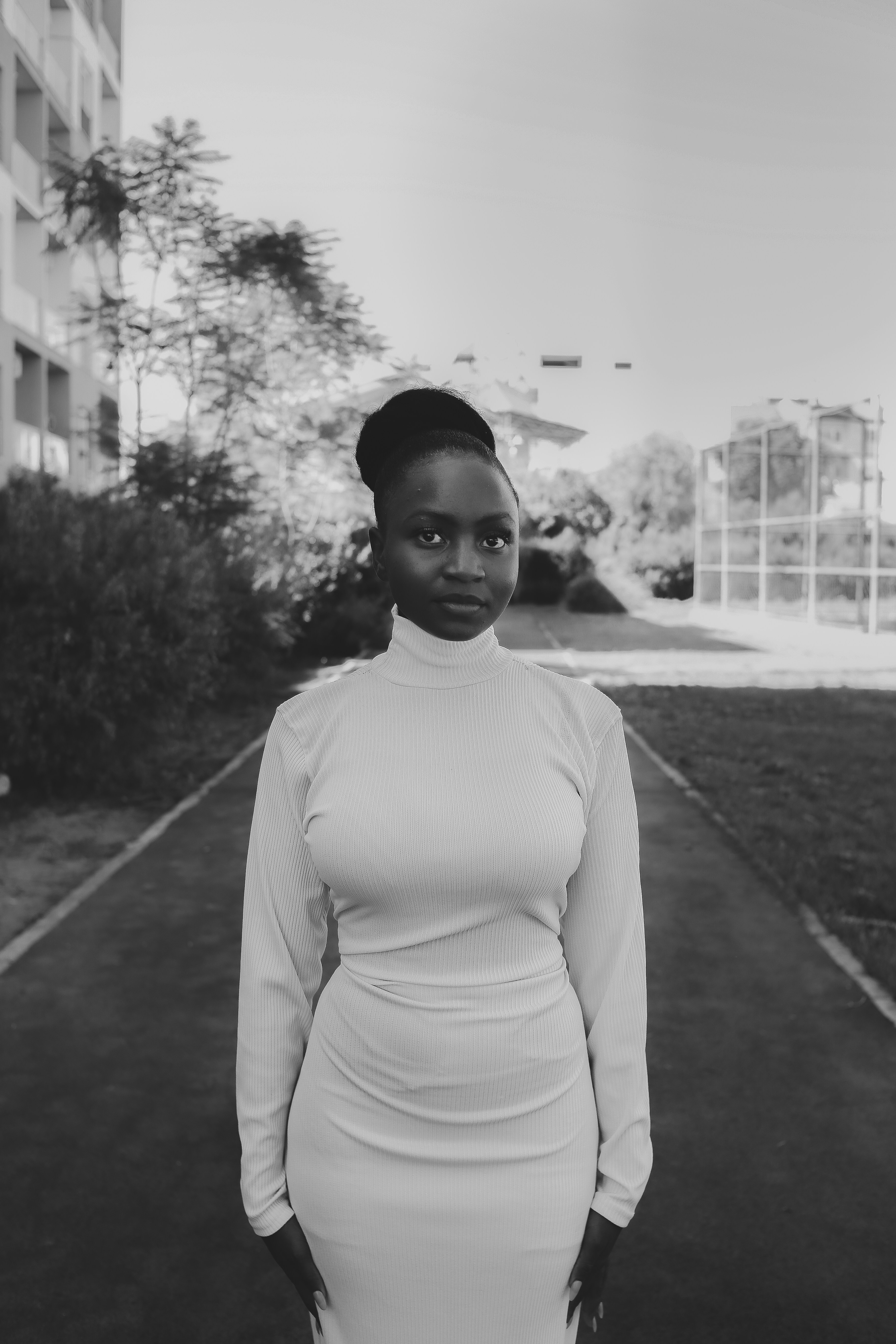 Quiet Confidence on a Campus Path