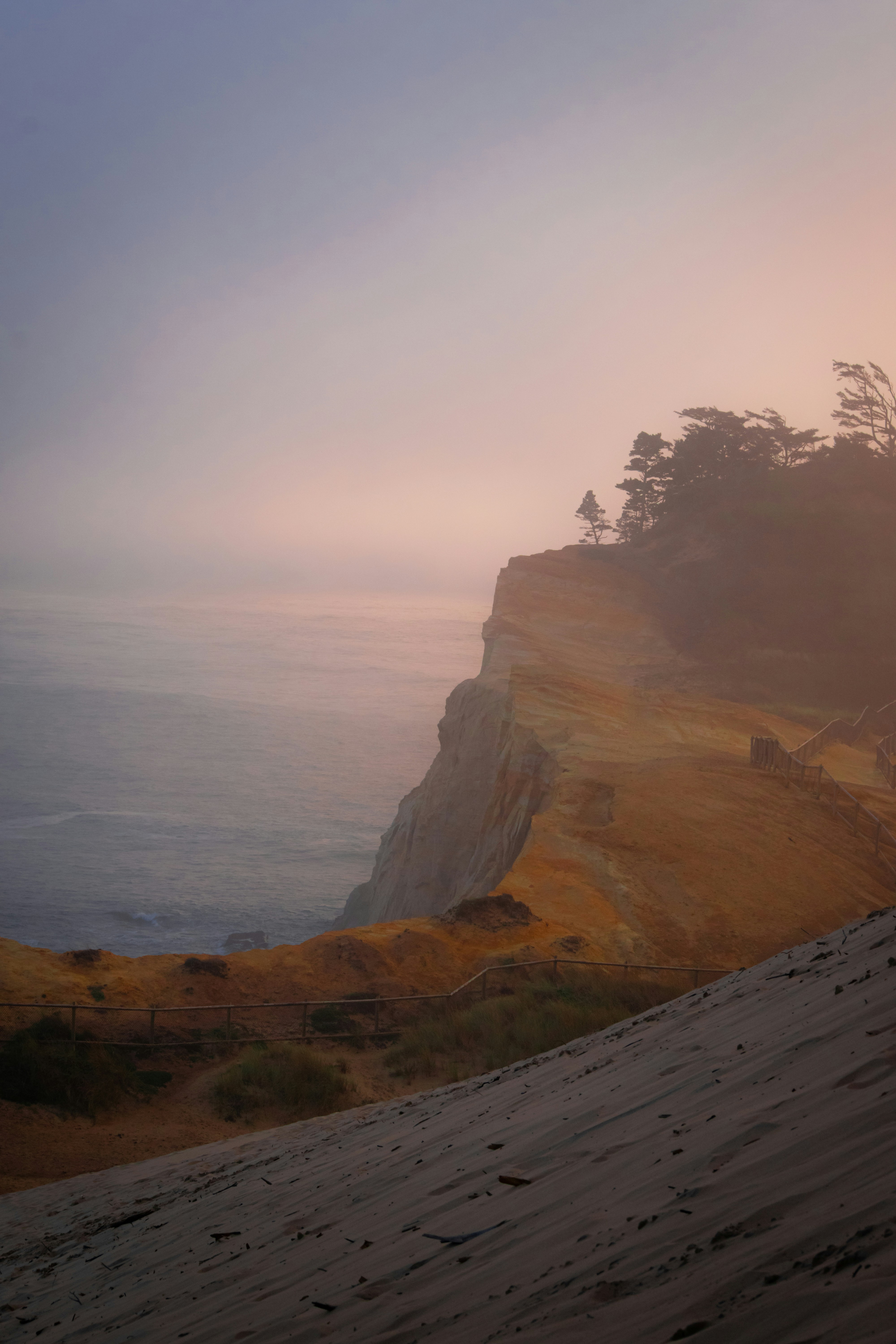 Golden Cliff Overlook at Dusk
