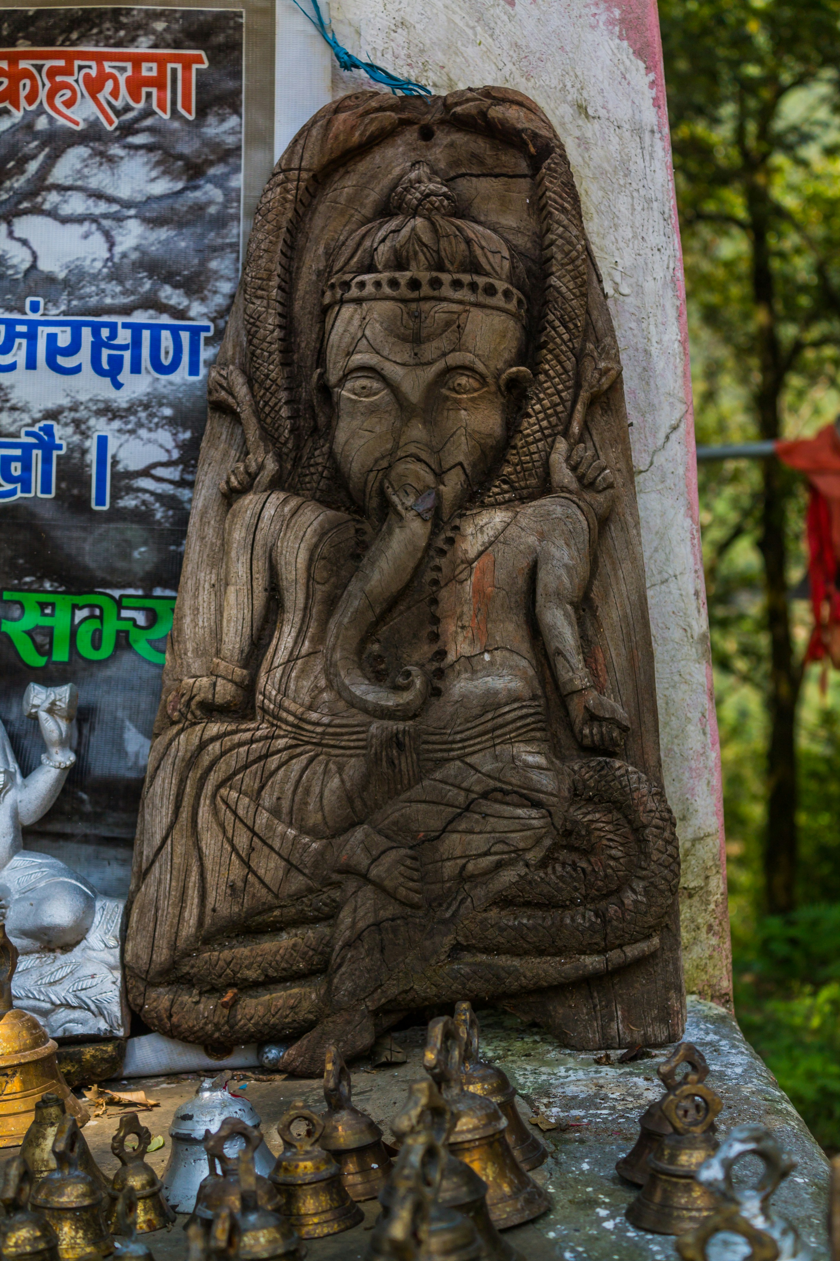 Traditional Ganesh Idol in a Sacred Darchula Temple