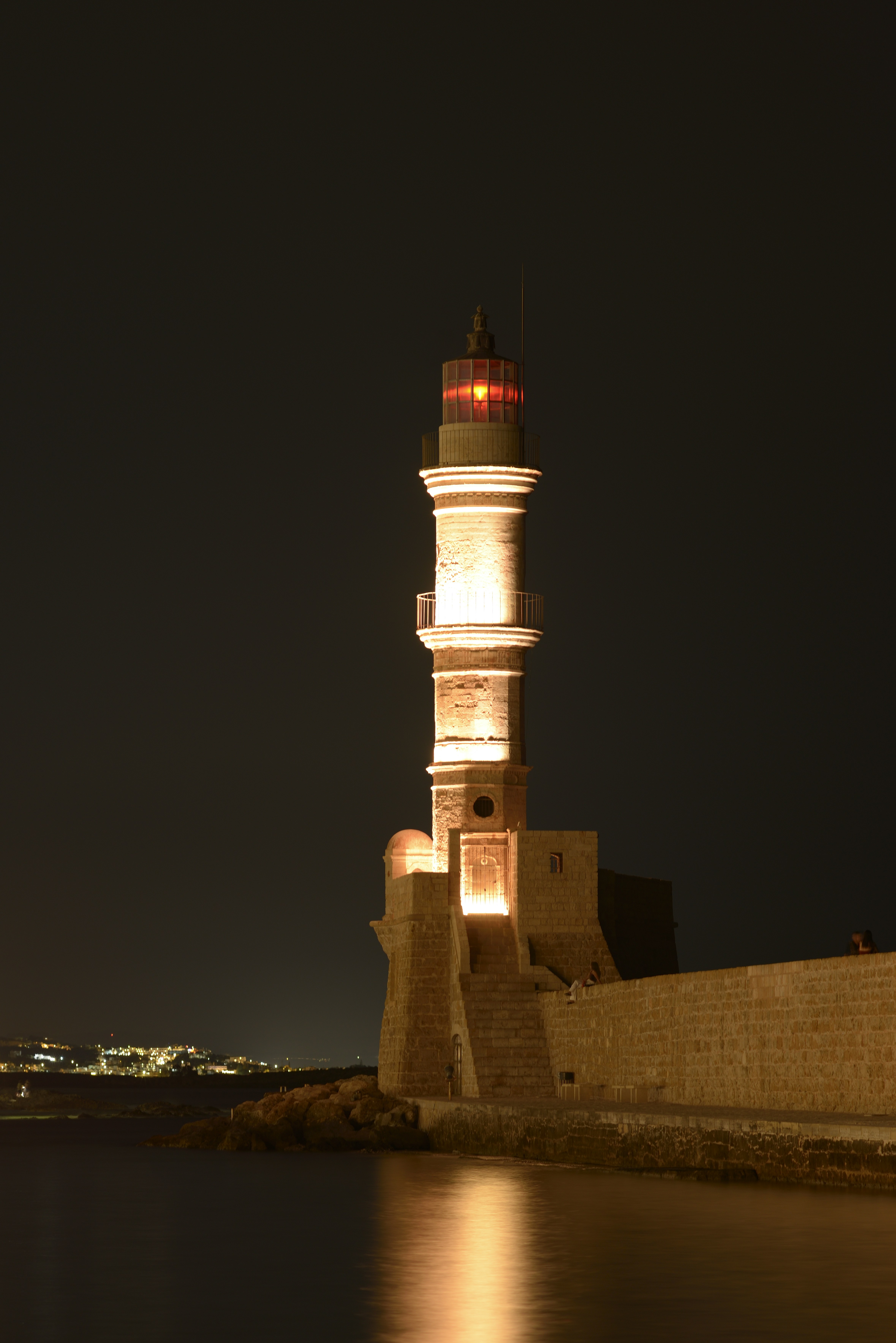 The Lighthouse of Chania on a Tuesday evening in July, Chania, Crete, Greece