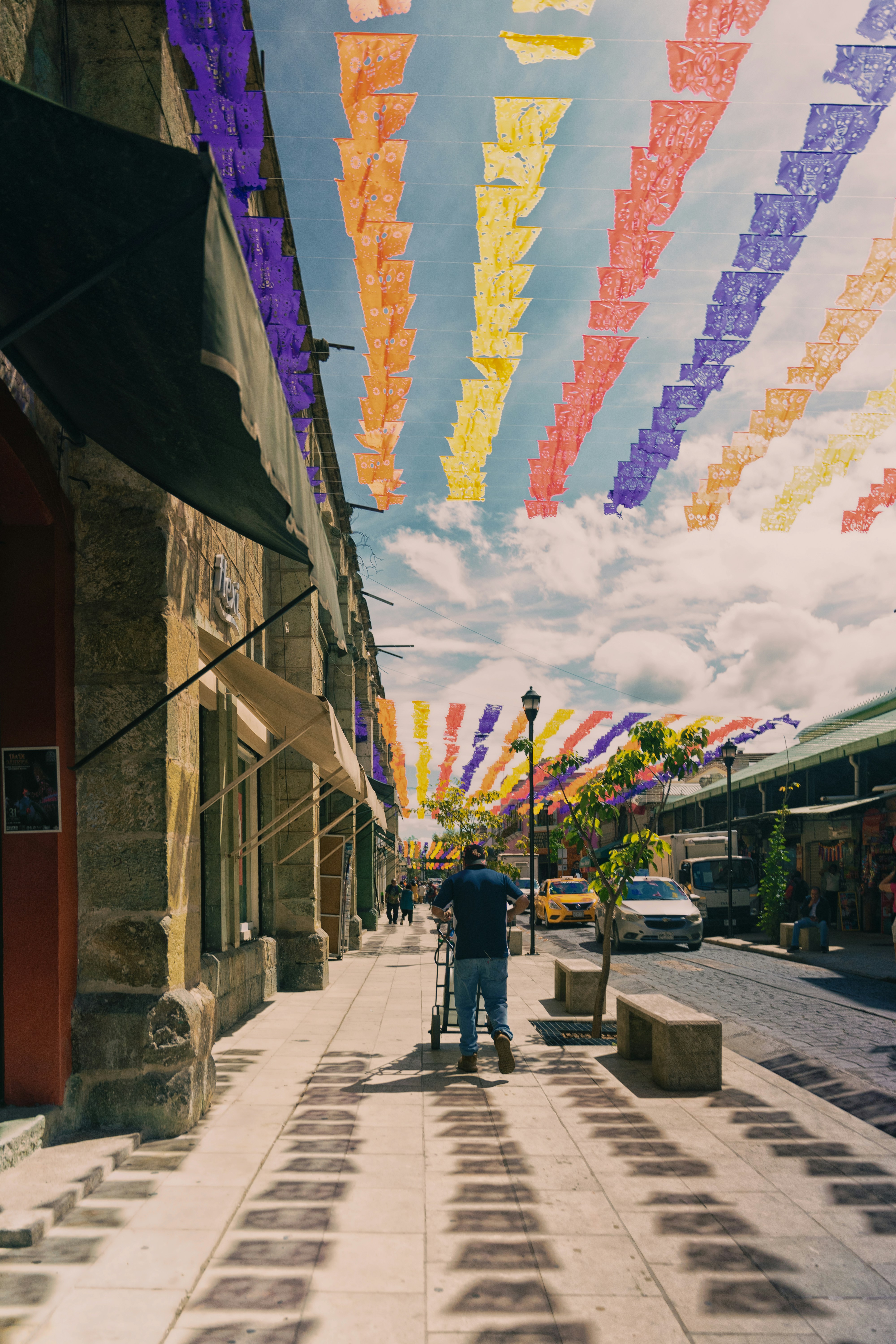 Lantern-borne Street: People, Palettes, and Pedestrian Path