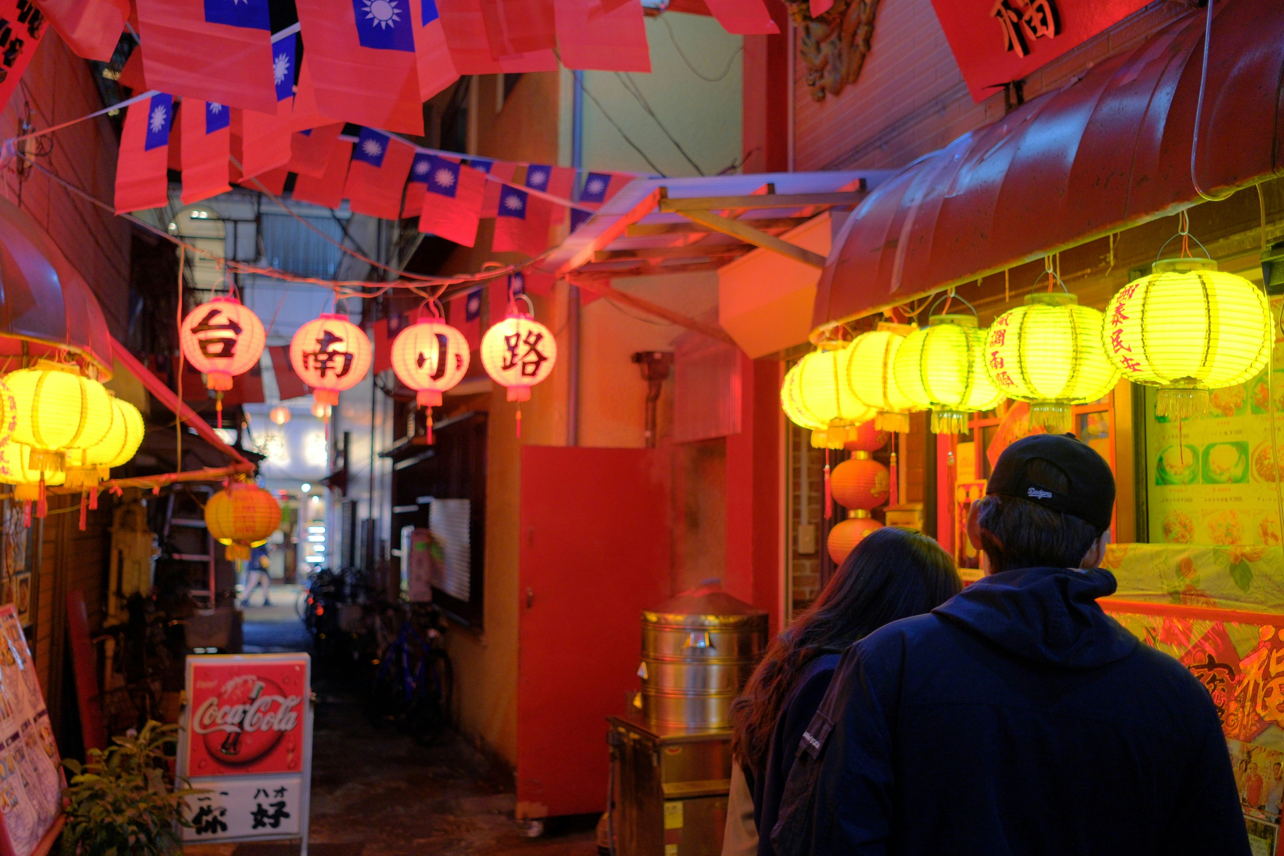 Lantern-lit Alleyway Echoes of a Quiet Night Market