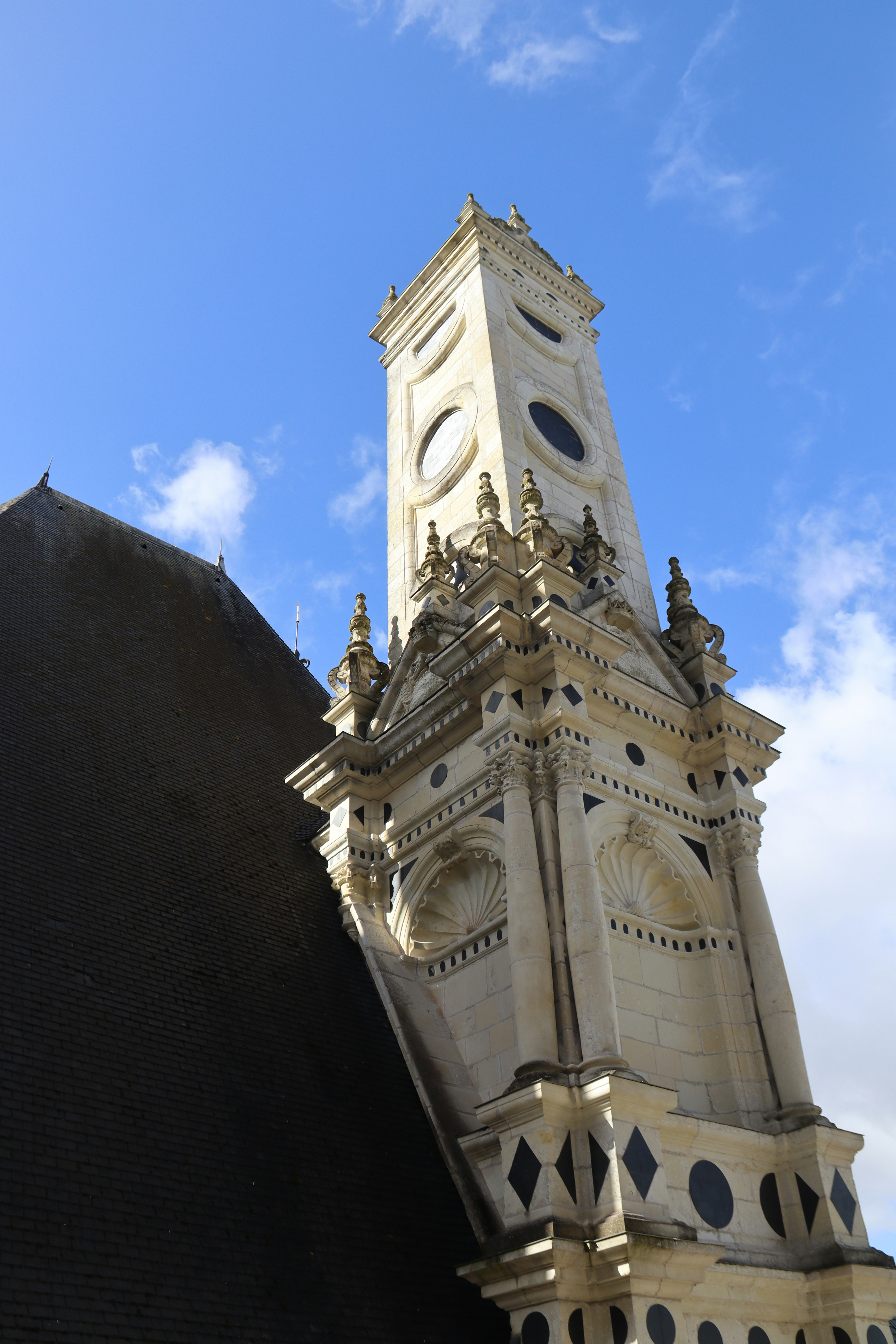 Ivory Spire Rising: A Baroque Clock Tower Piercing the Sky