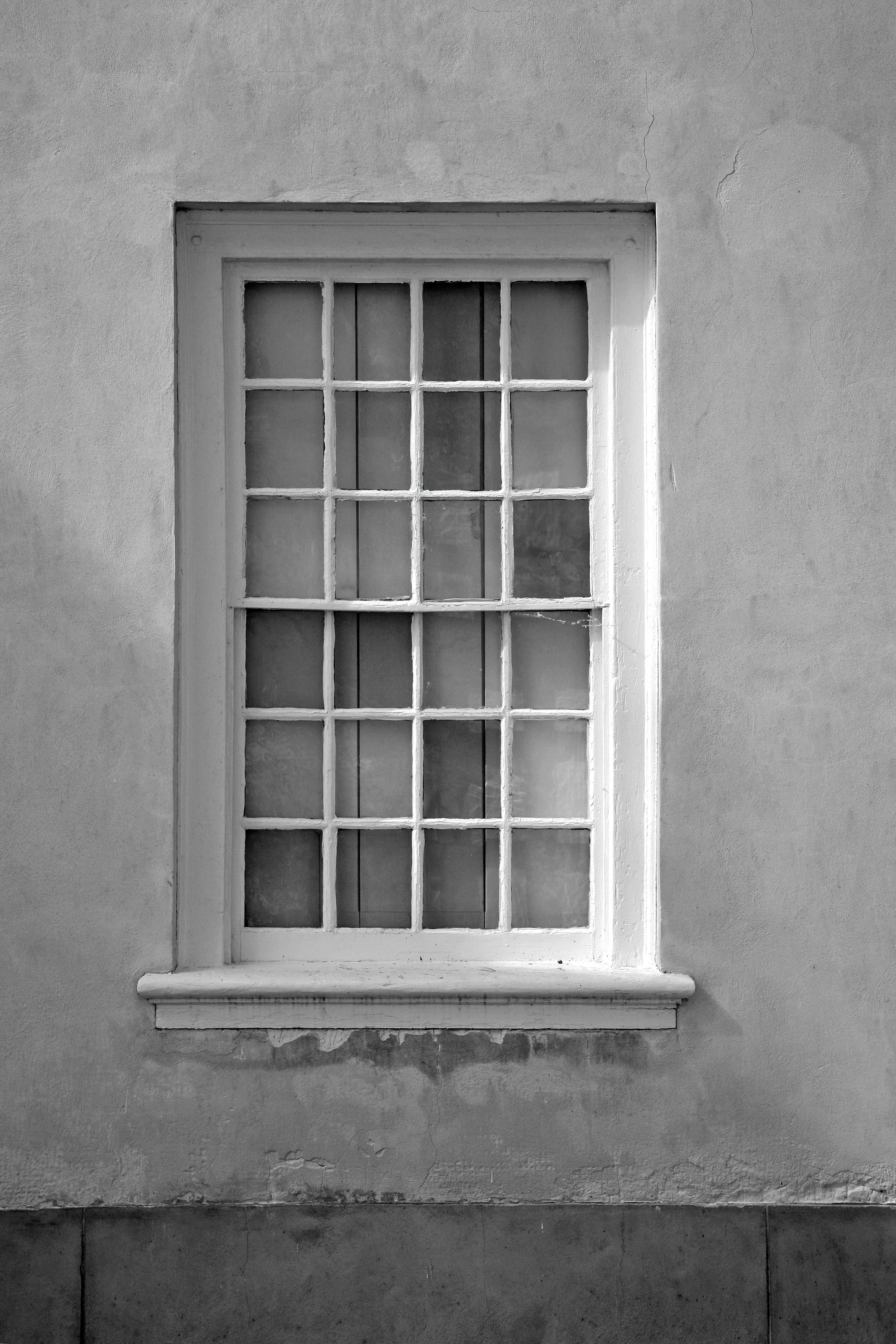 "Antique Window" --- Black and white photo of an antique window.