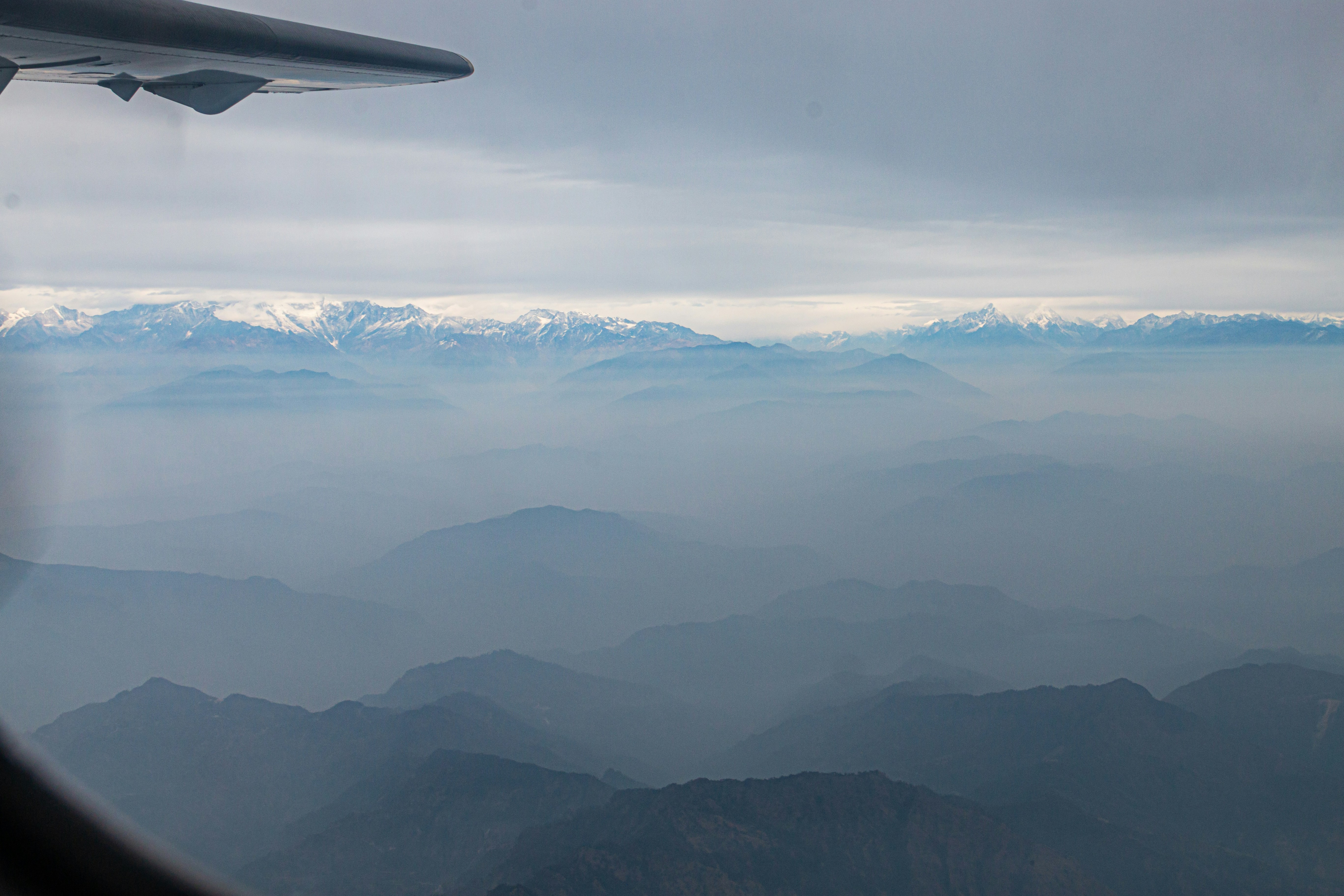 Above the Clouds From Airplane to Himalayan Horizon