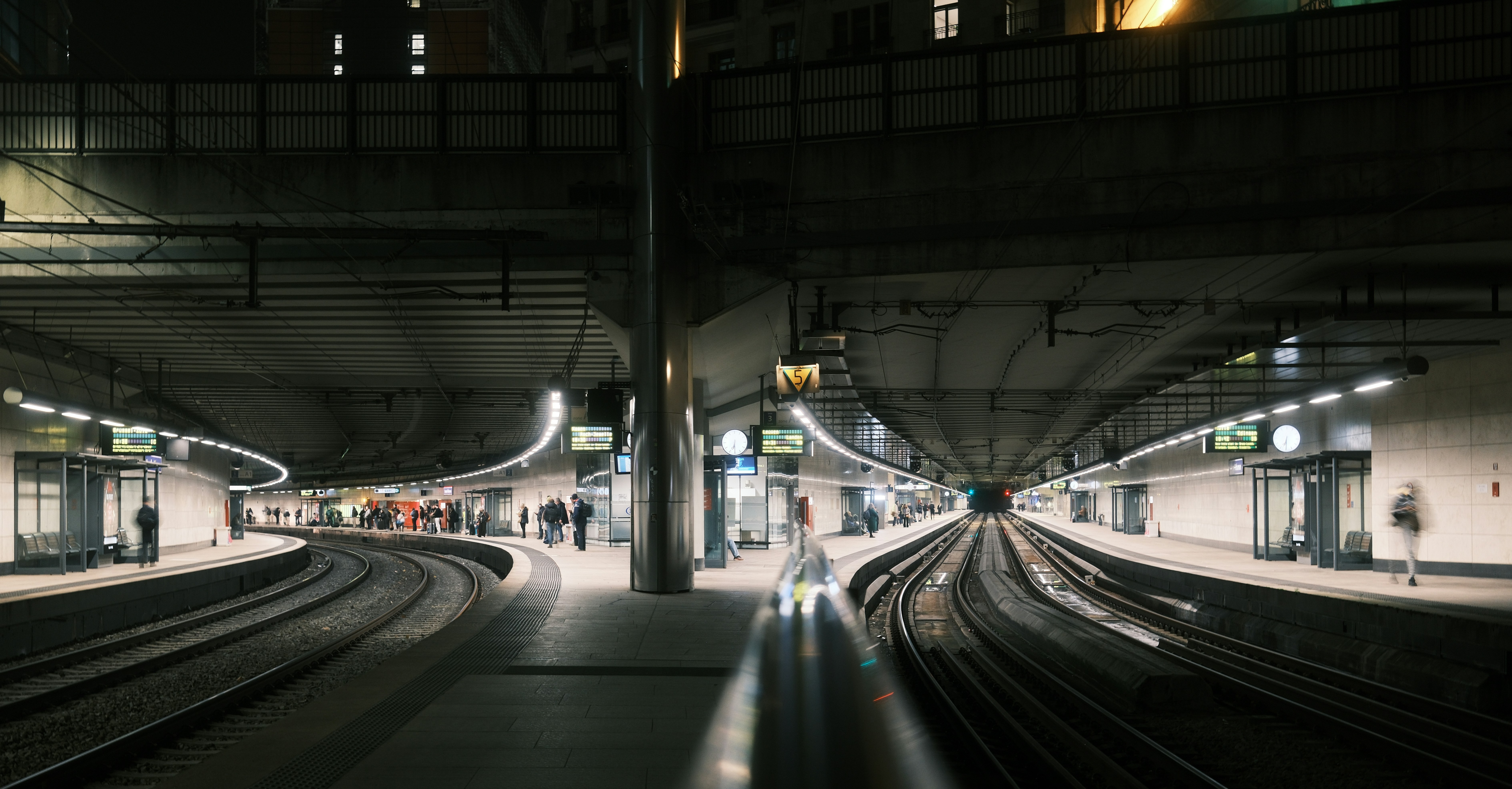 Vanishing Rails: The Quiet Center of a Night Subway