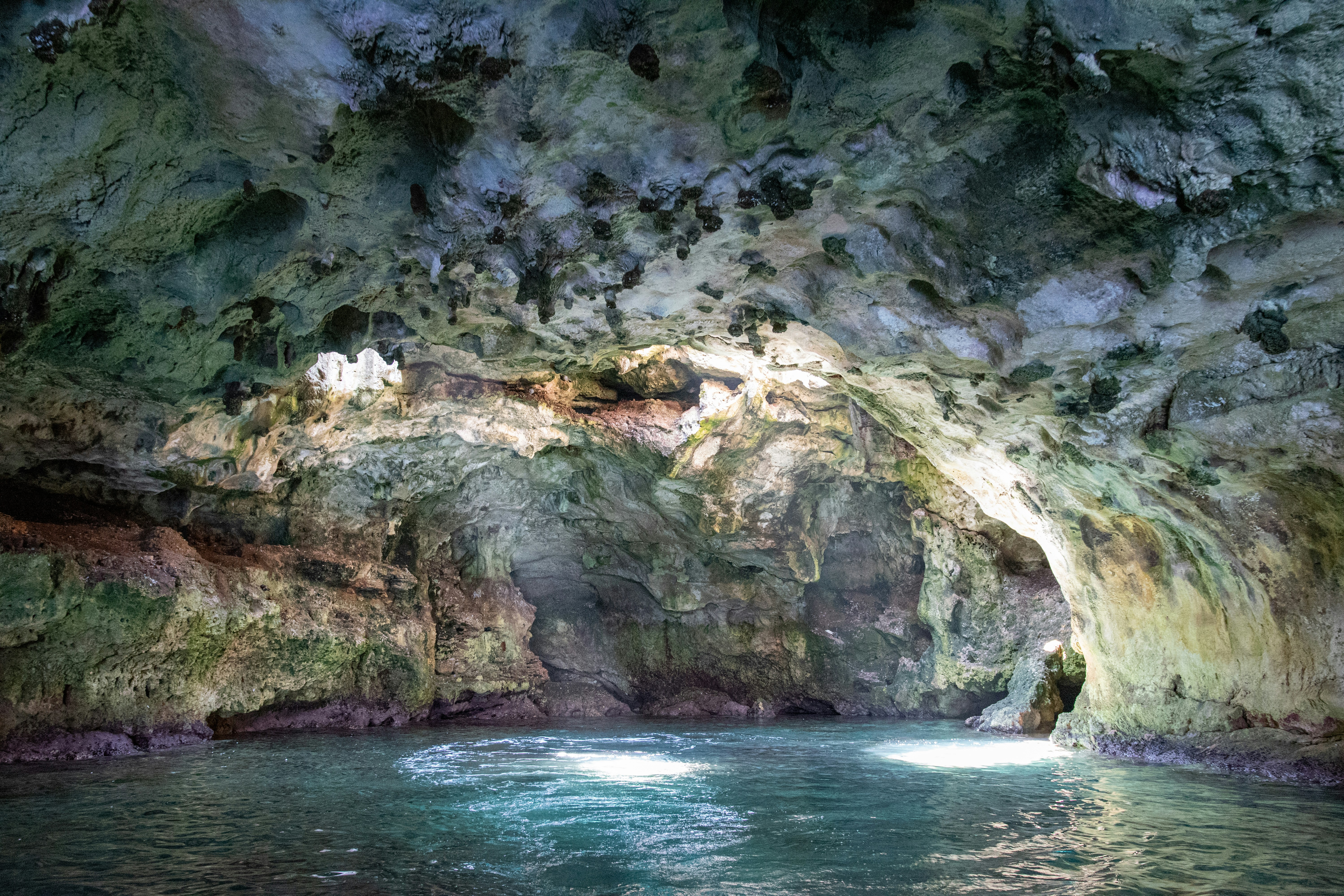 Emerald Sea Cave Arch: Light Through the Limestone