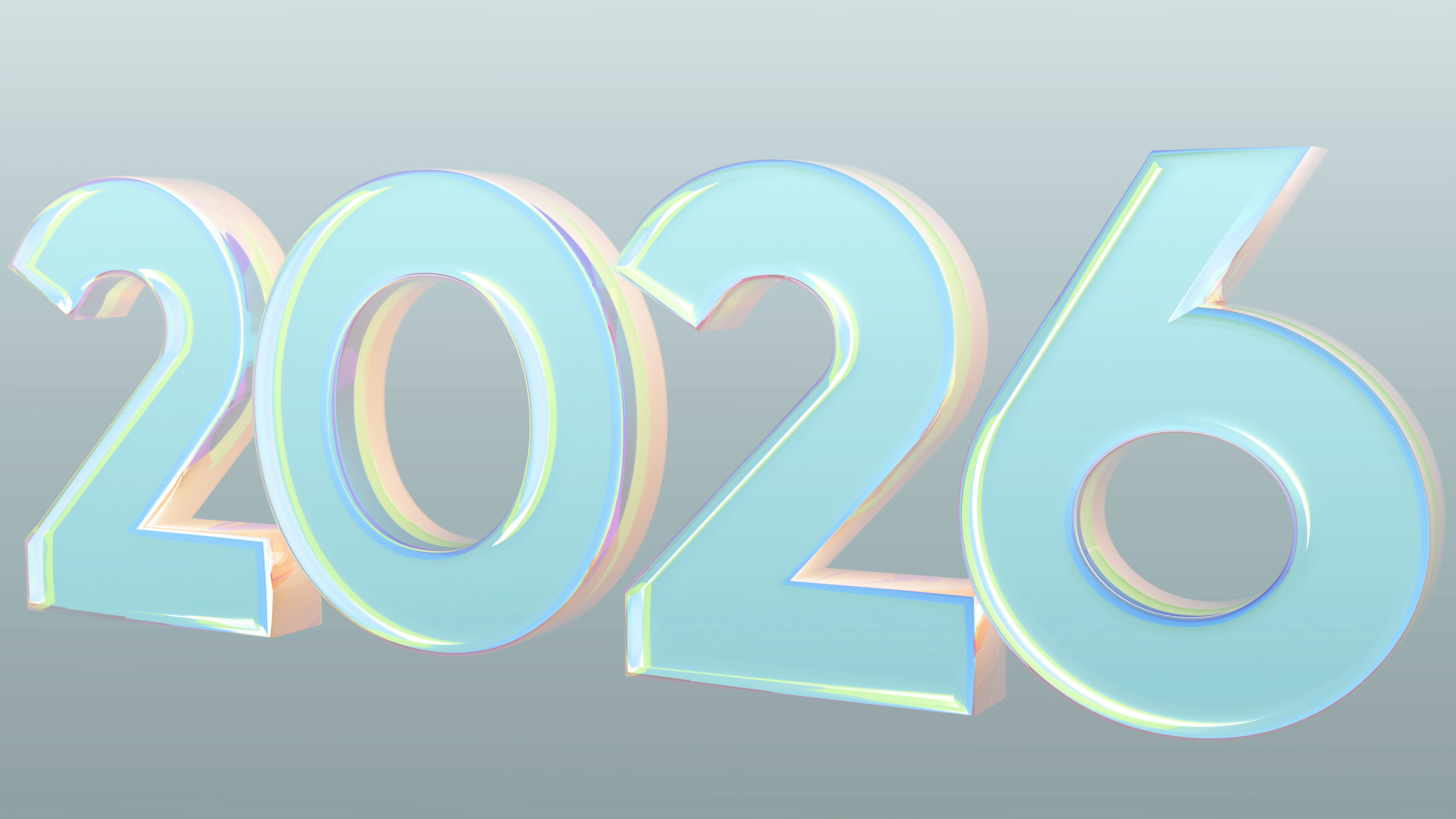 The year 2026 in large, light blue numbers. photo – Free New year Image ...