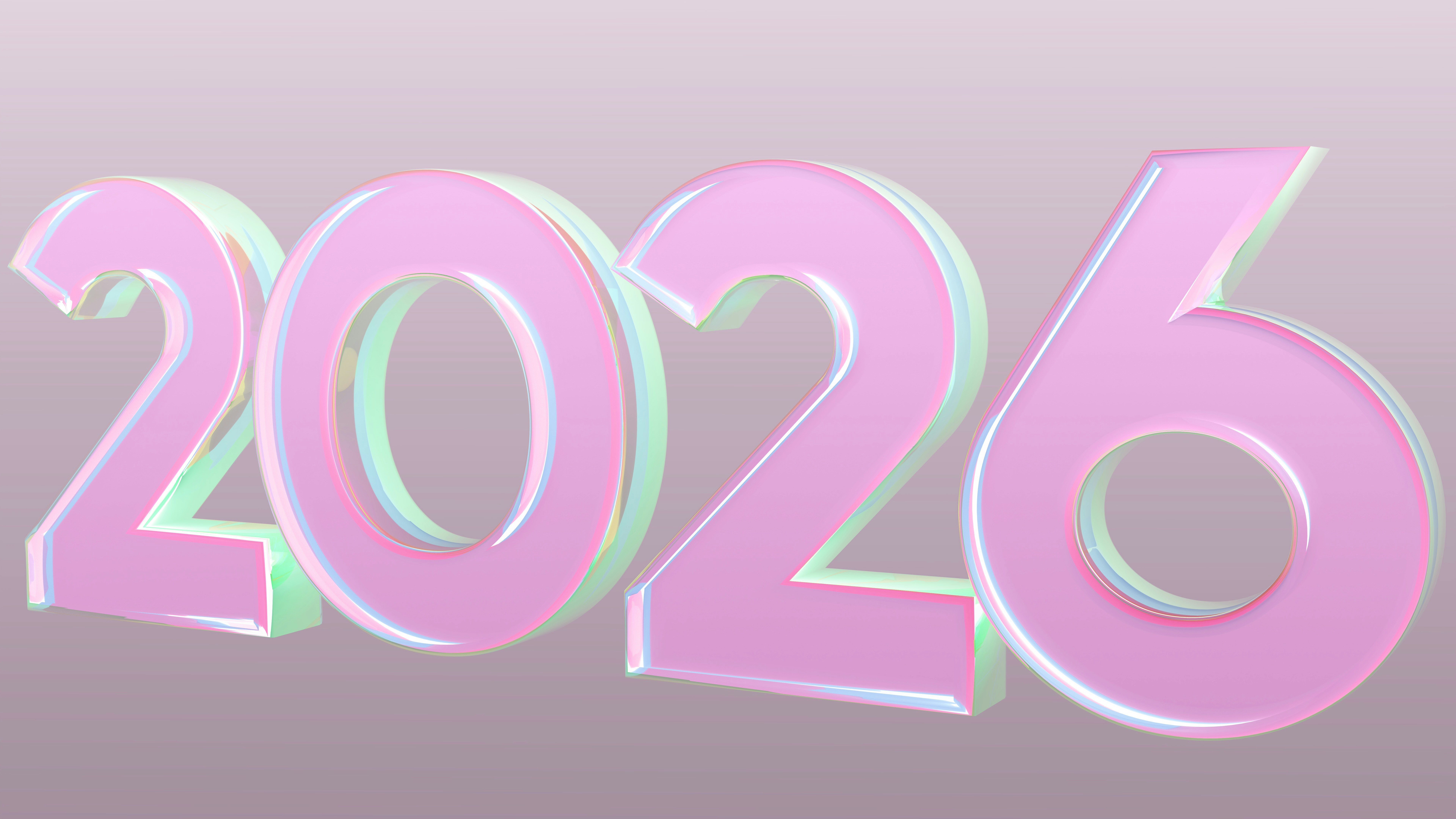The year 2026 in pink 3D numbers. photo – Free New year Image on Unsplash