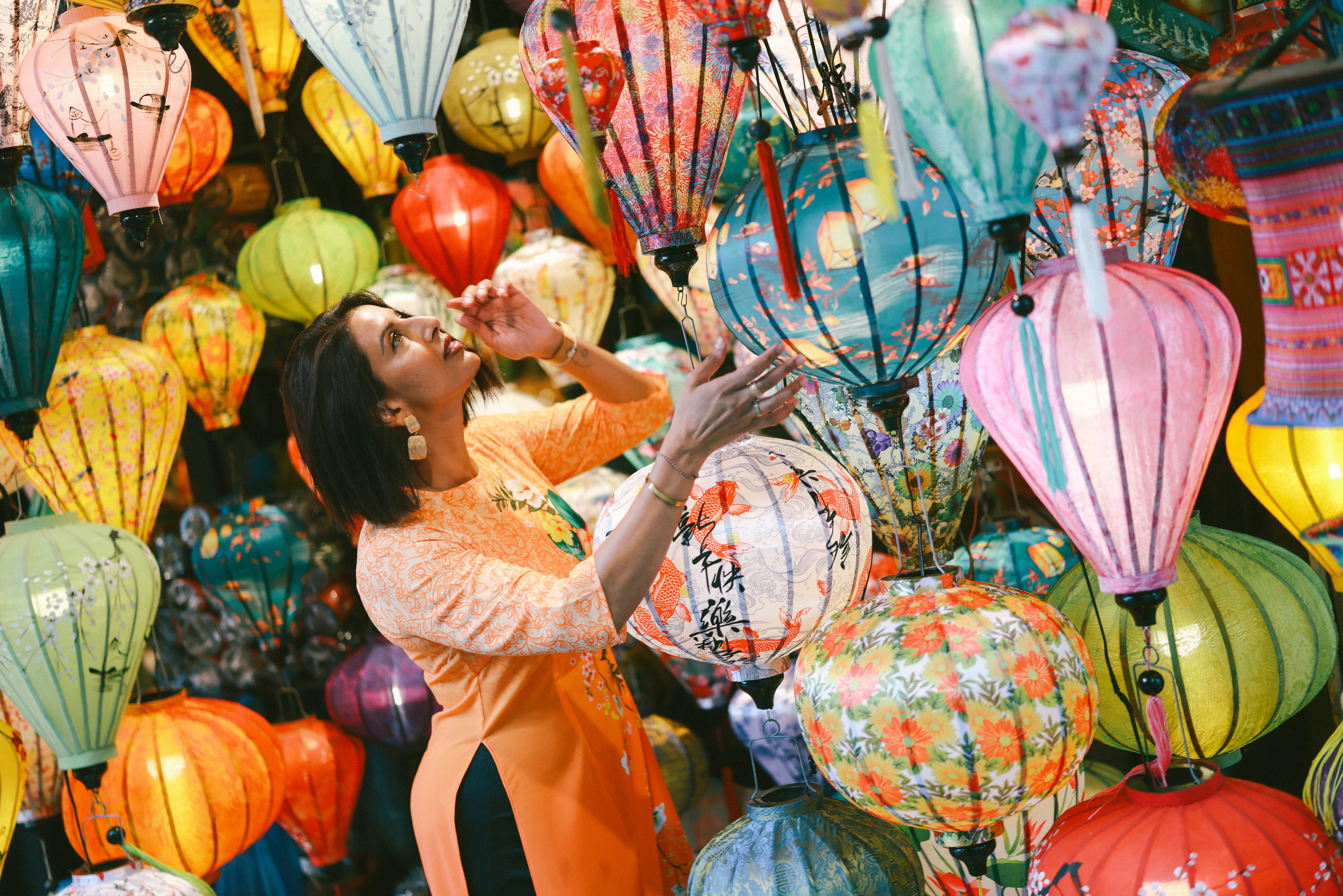 Reaching for Light Among Lanterns
