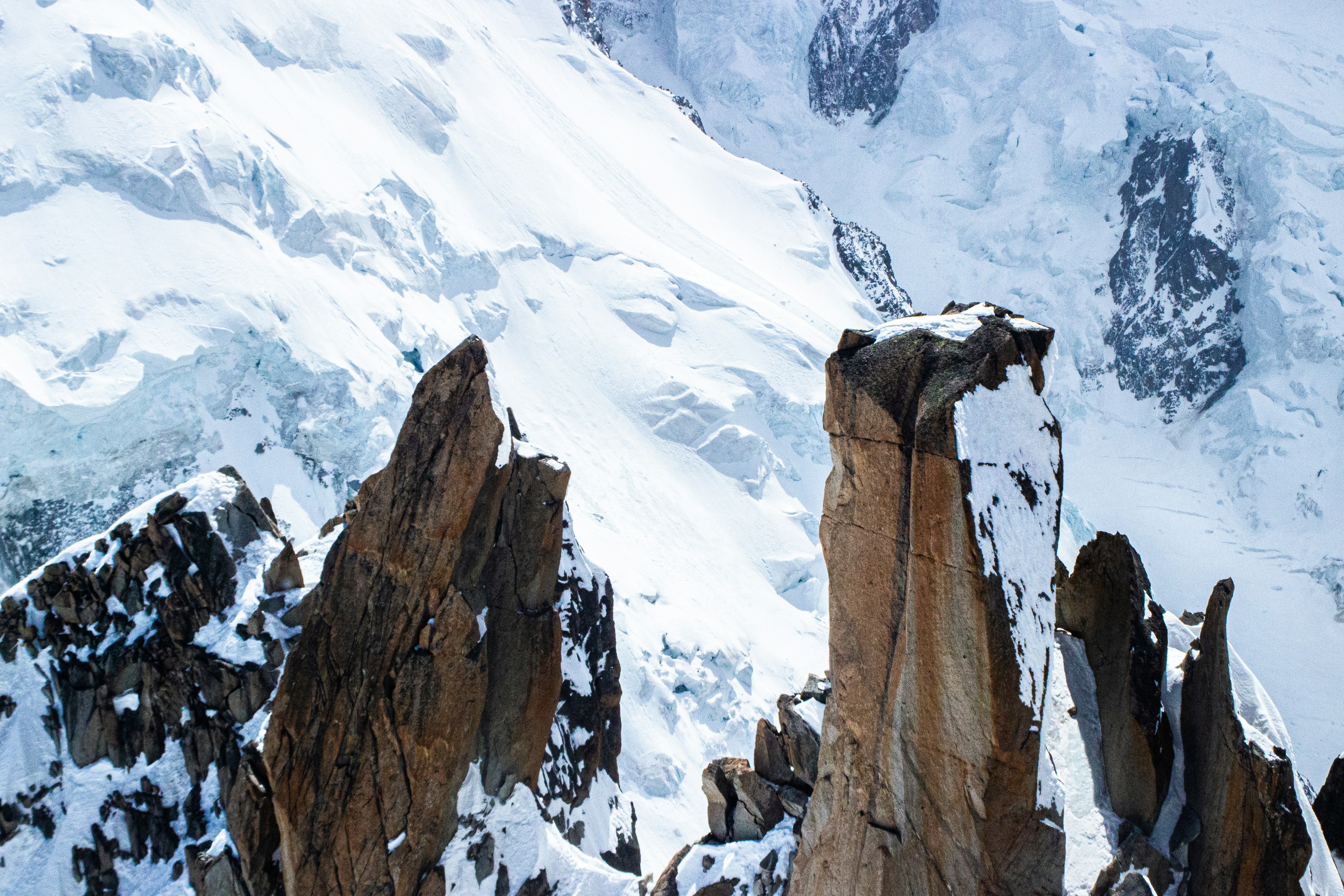 Pillars of Granite Guarding the Ice