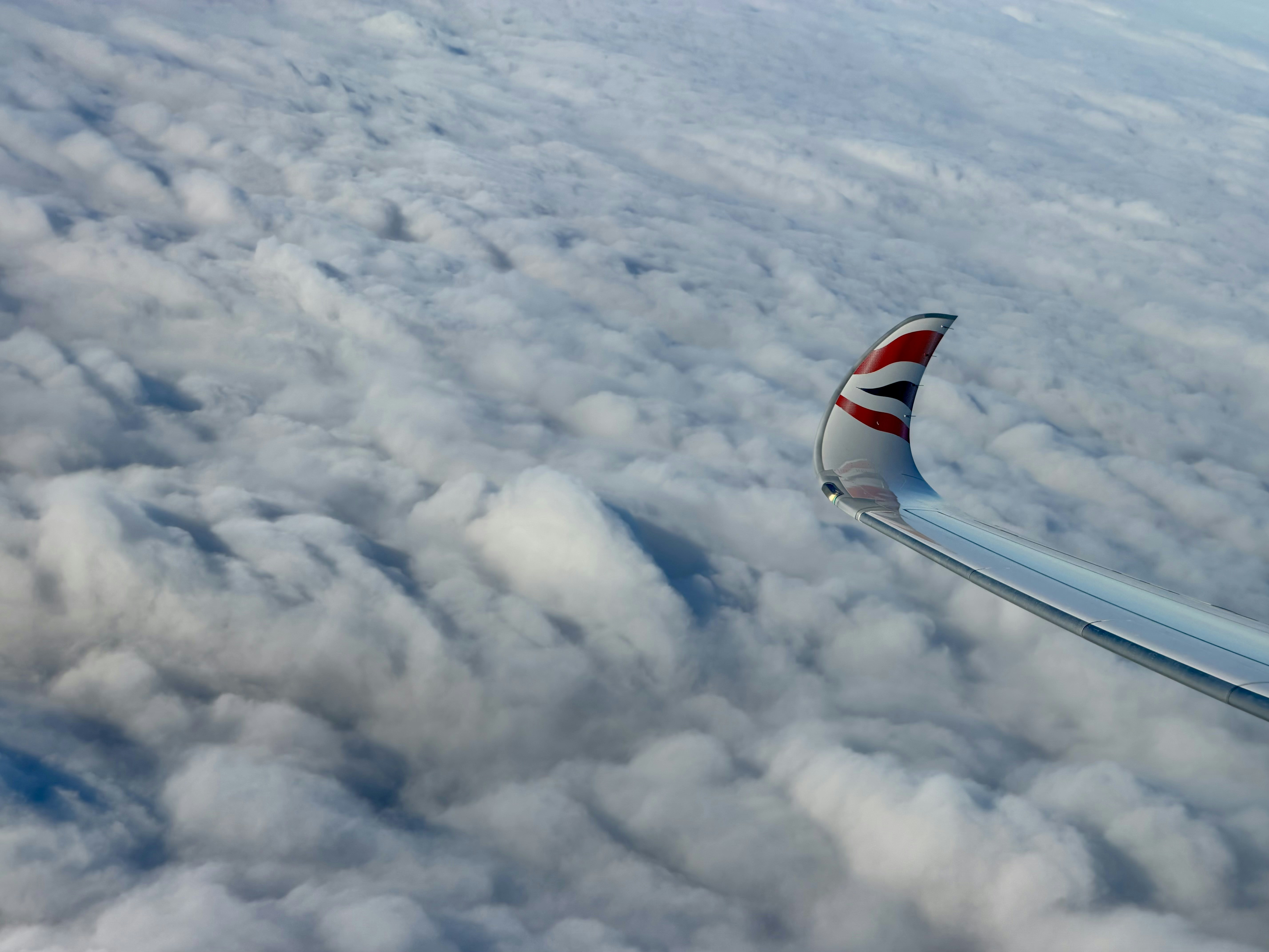 Airbus a350 - 1000 winglet shortly after takeoff from London to Nairobi