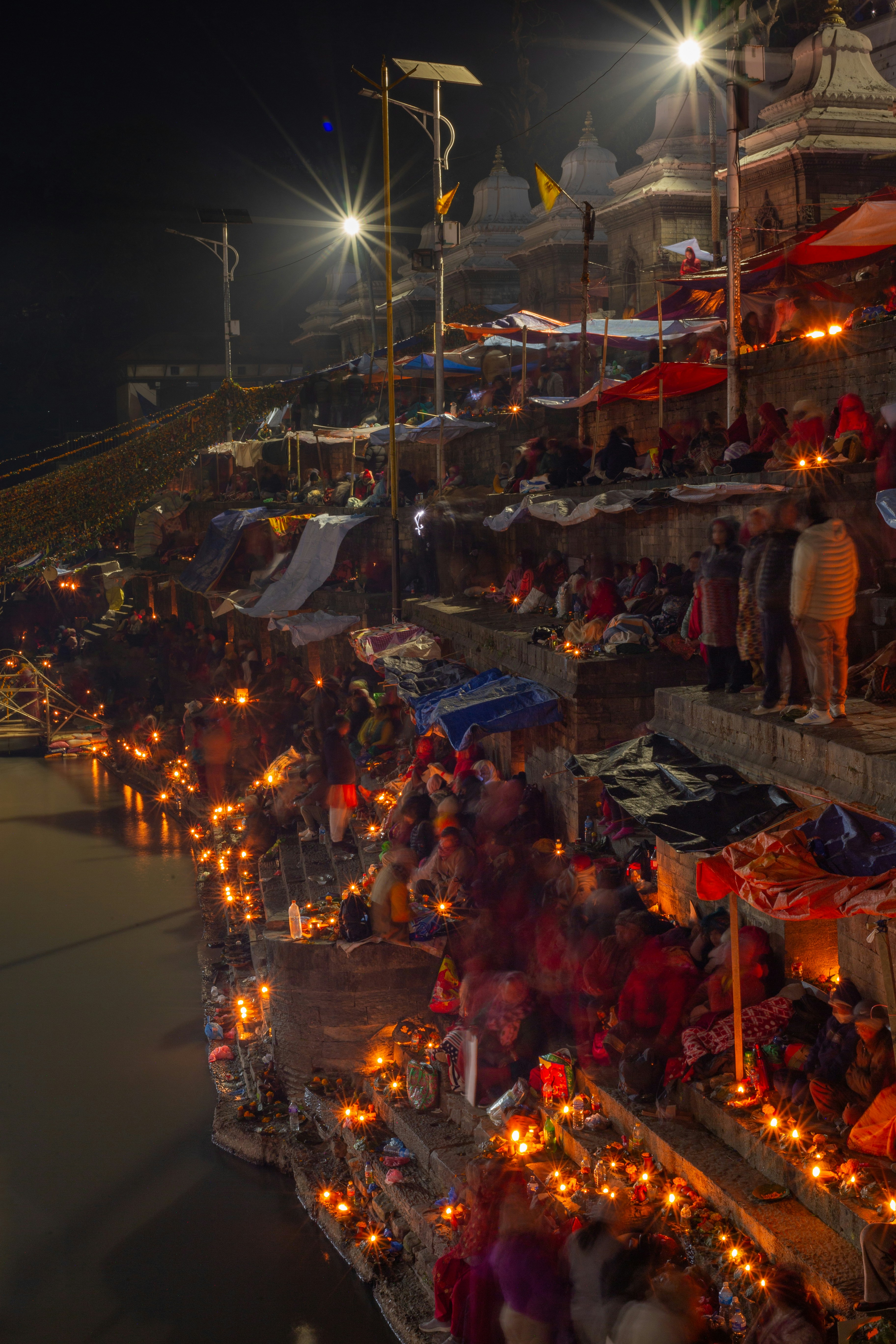 Night Aarti on the Candle-Washed Steps