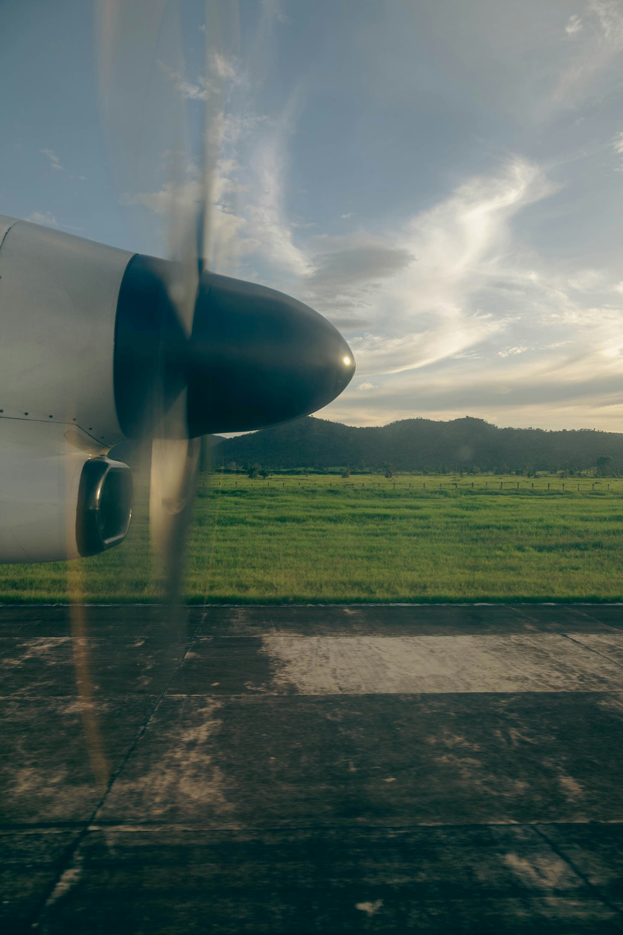 Edge Propeller, Quiet Runway: A Morning at the Field