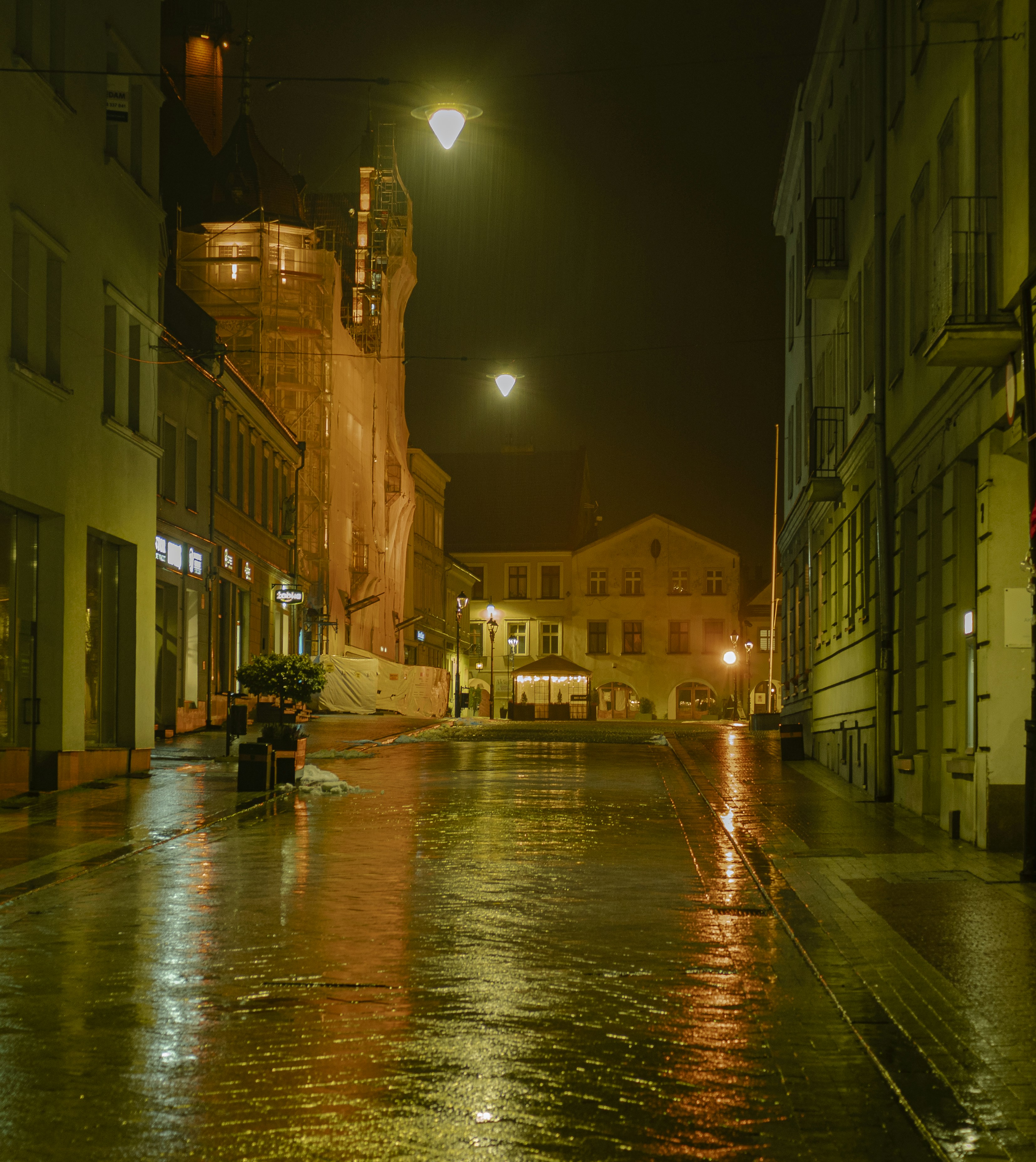 Krakowska Street in Tarnowskie Góry Poland