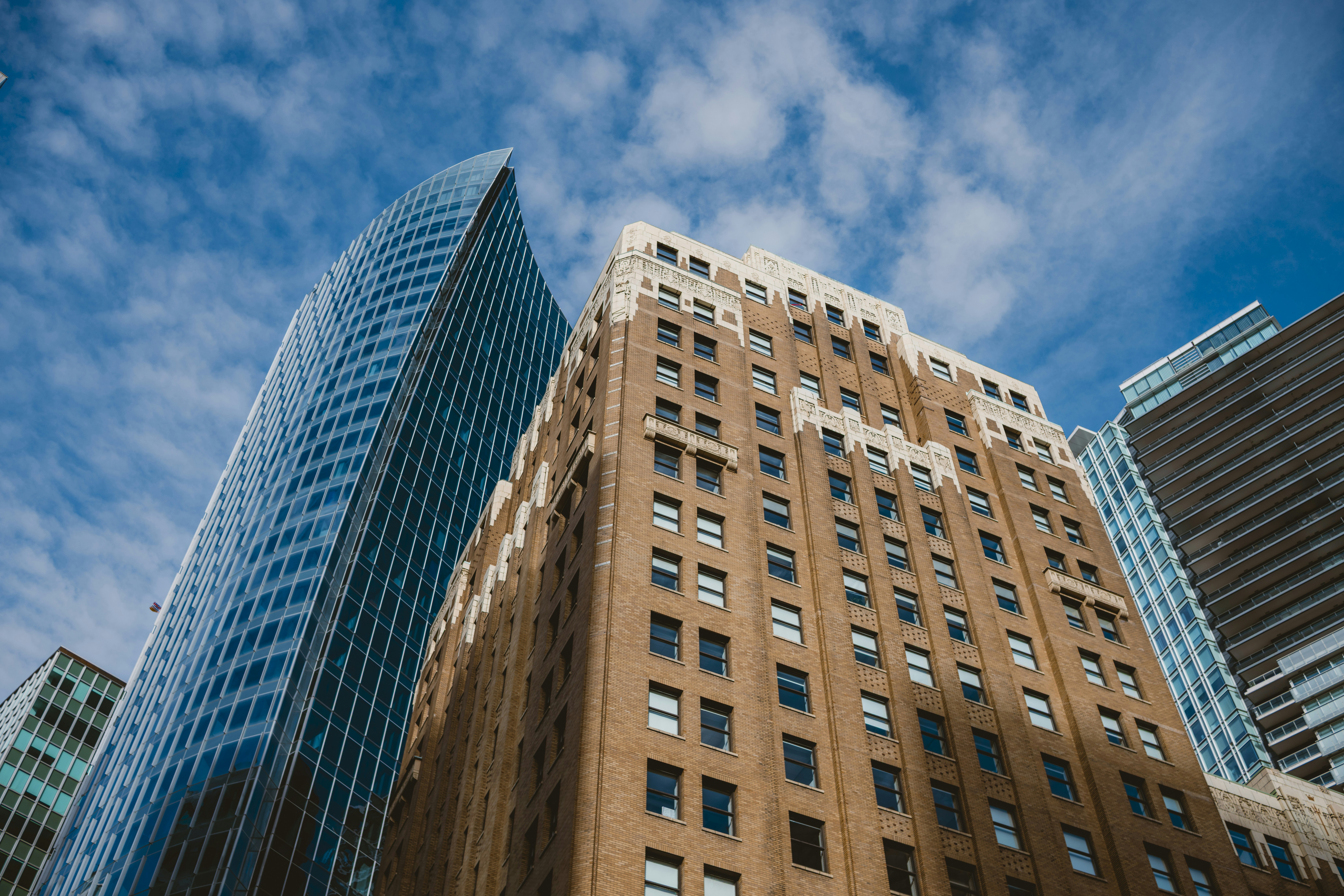 Skyscrapers in a city