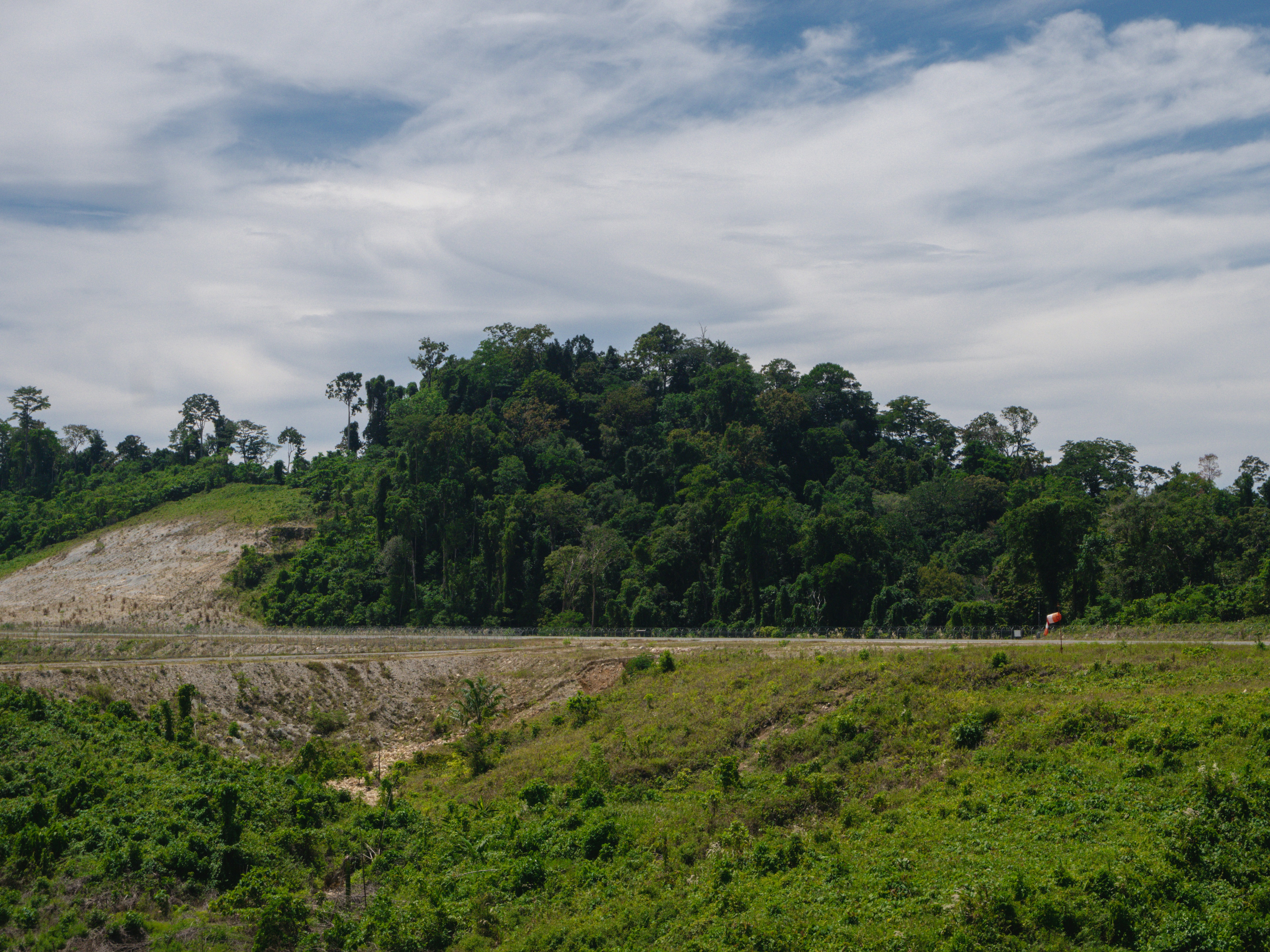 A healthy looking hill at Siboru Airport, Fakfak, West Papua, Indonesia.