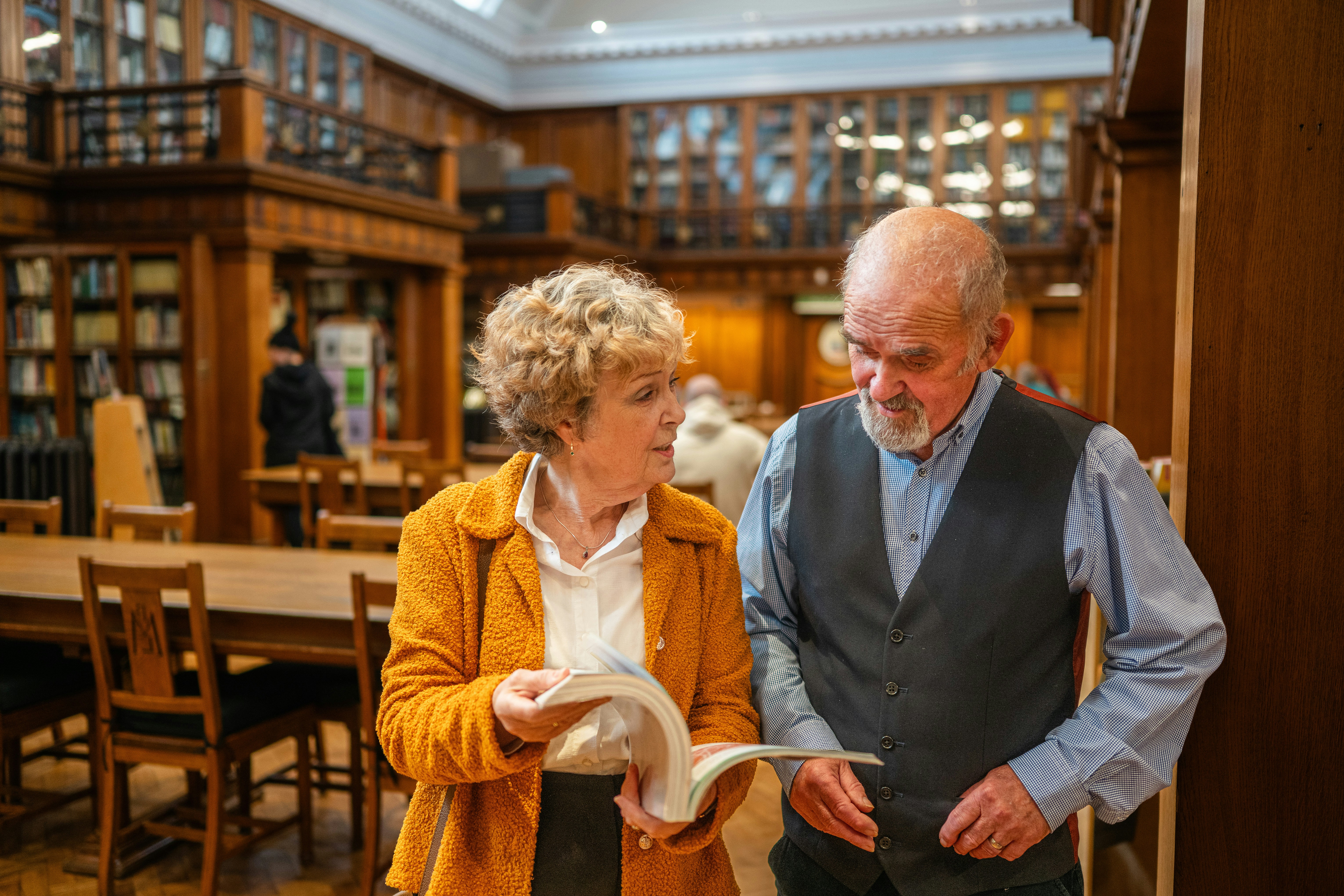 Two Voices Among the Stacks: A Quiet Library Exchange
