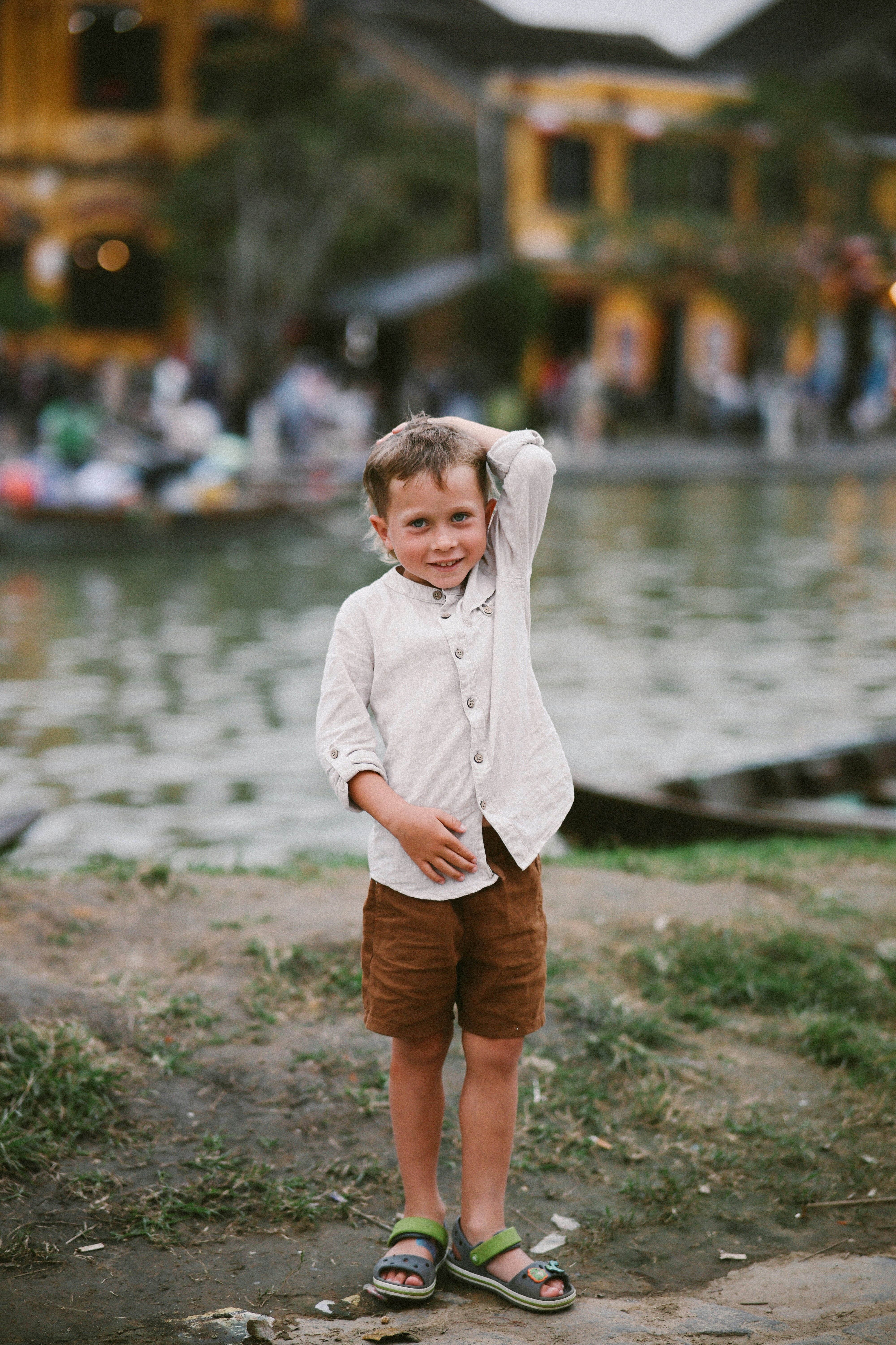 Gentle Stance by the Lakefront