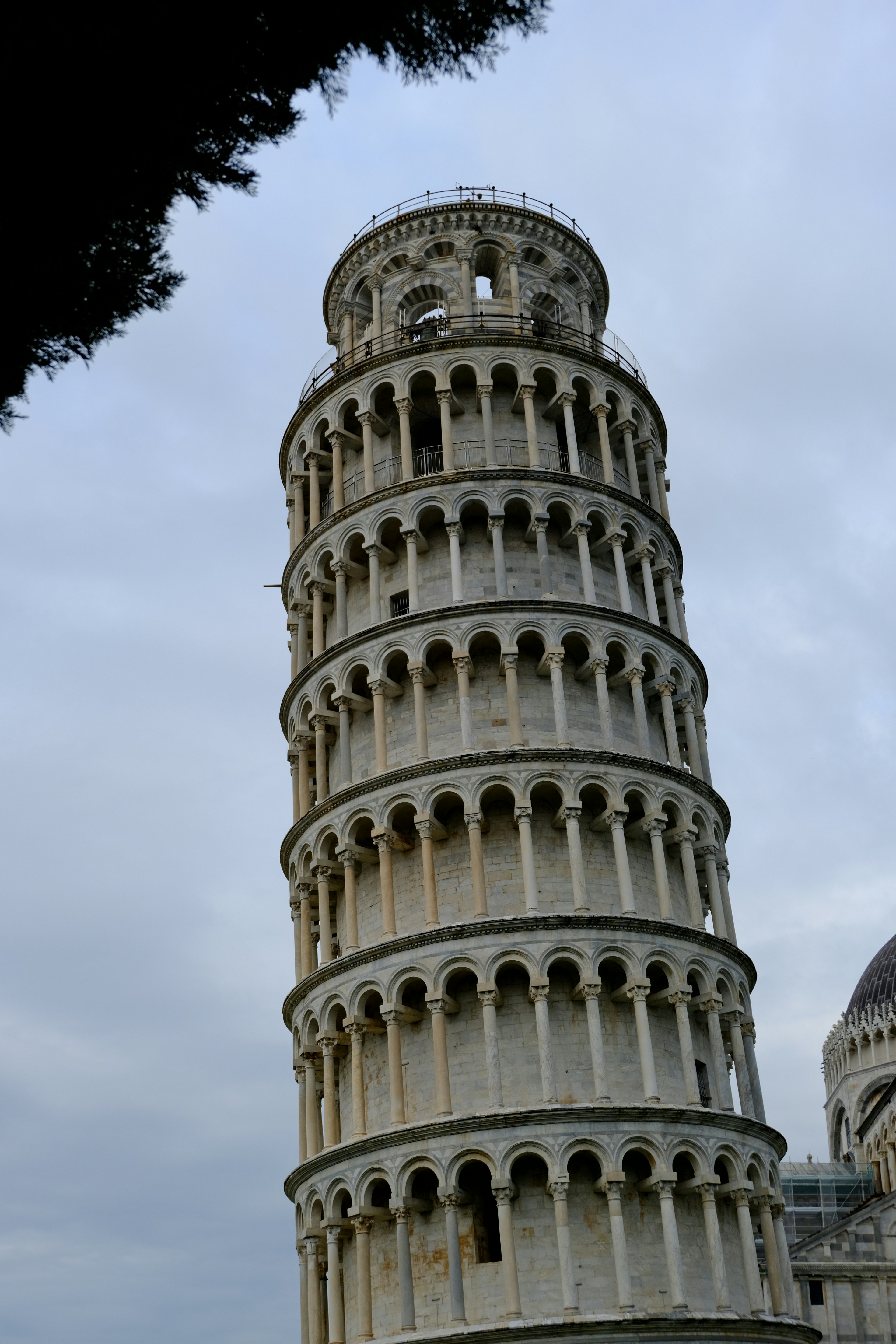 Leaning Bell Tower: A Vertical Chorus of Arches